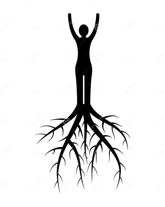 Woman roots stock vector. Illustration of modern, paint - 7424177