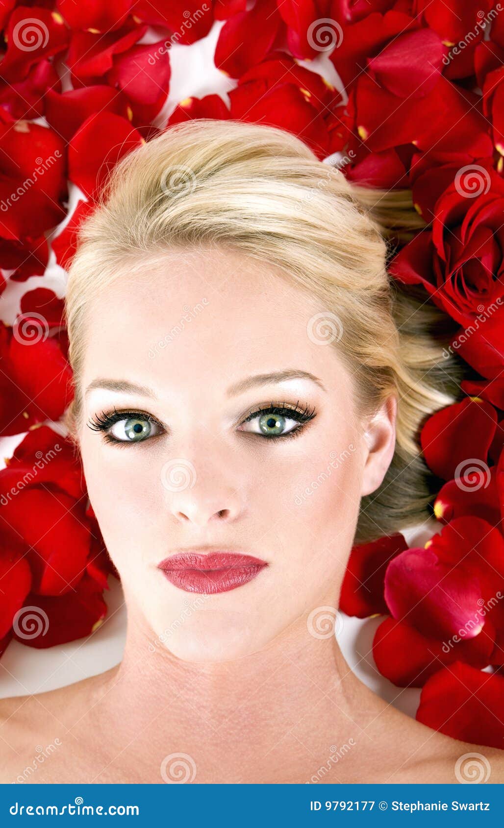 Woman in roses stock image. Image of healthcare, petals - 9792177