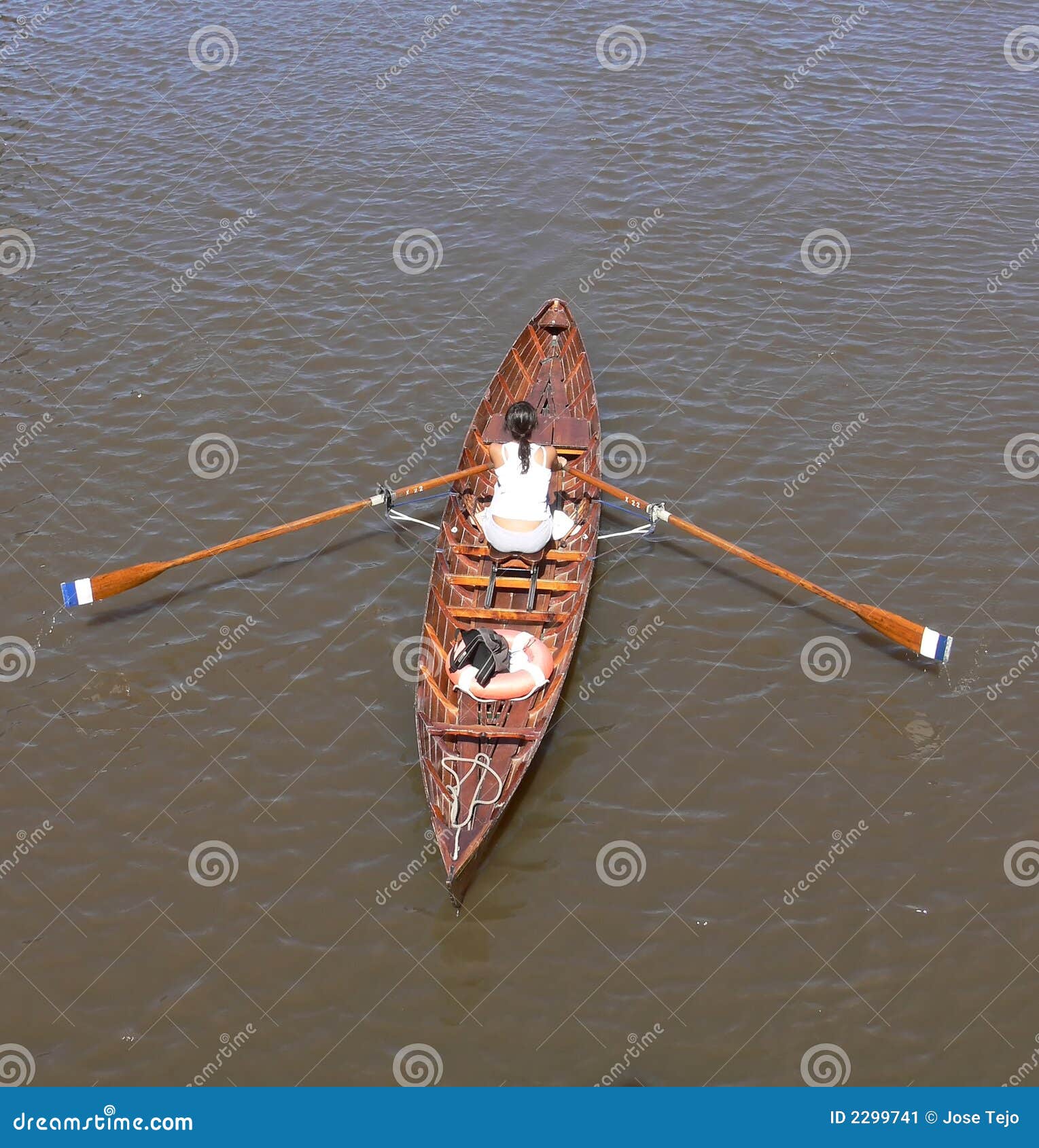Woman rowing stock image. Image of nautical, people, aquatic - 2299741