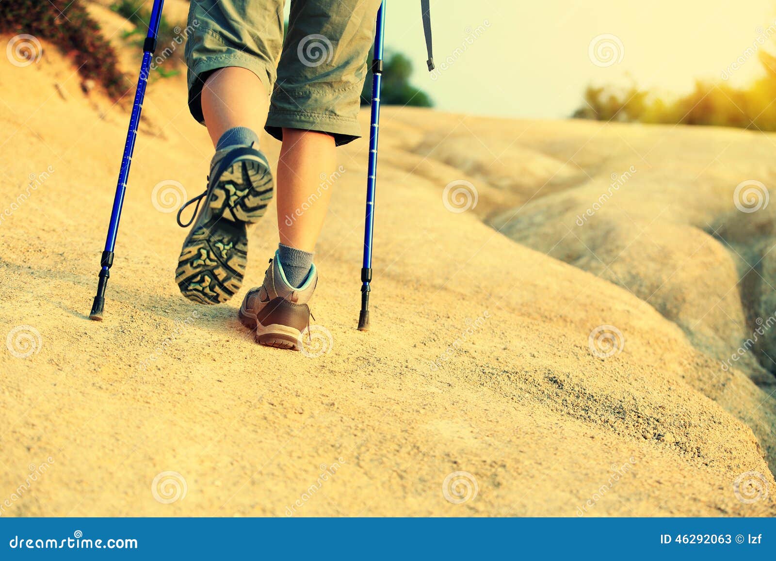 Woman Runner Legs Running on Mountain Trail Stock Image - Image of copy ...