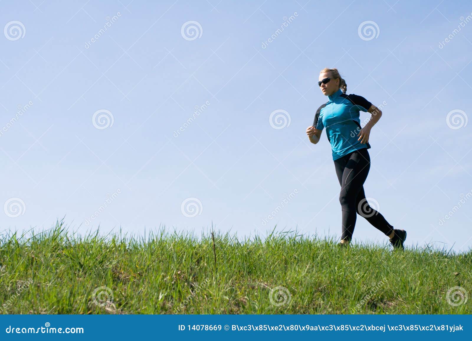 Woman Runner Training Outdoors Stock Image - Image of jogger, beauty ...