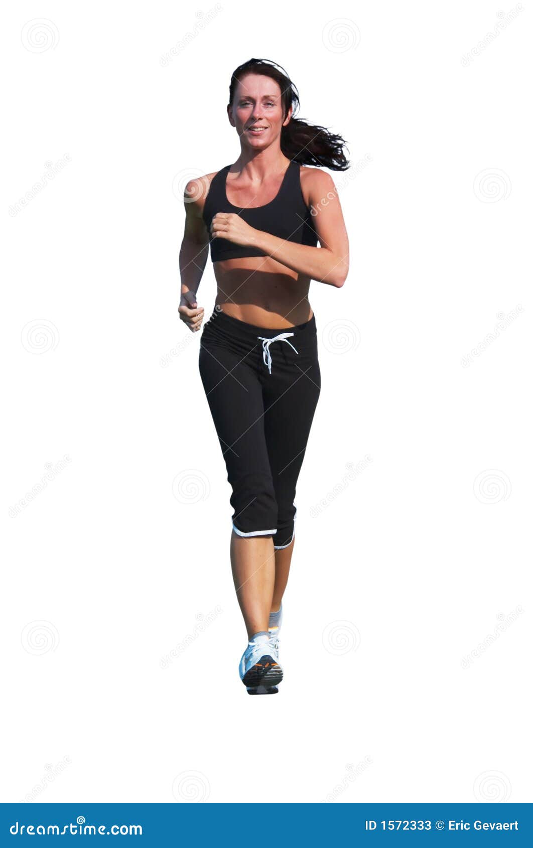 Woman running stock image. Image of leisure, legs, outdoor - 1572333