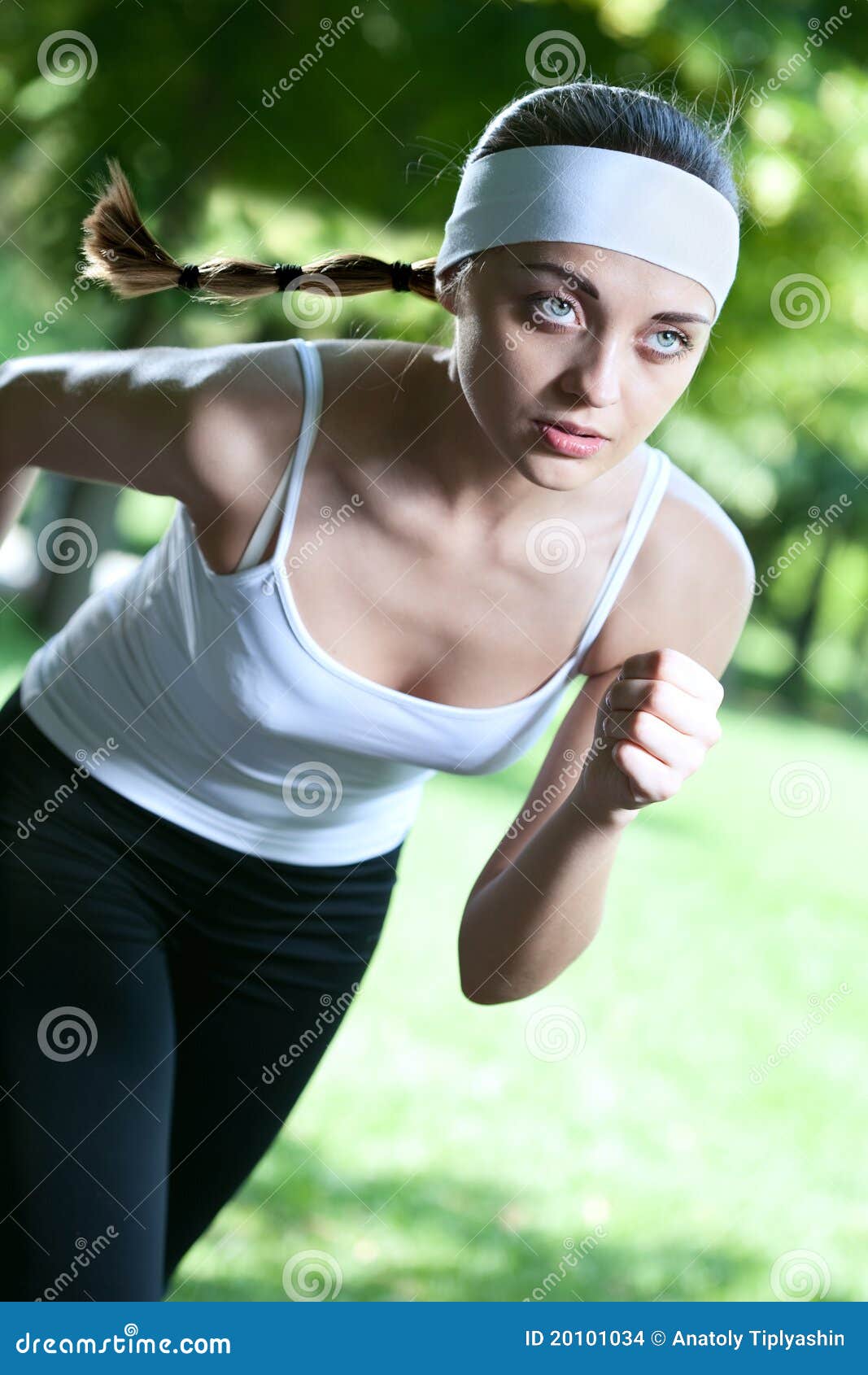 Woman running stock photo. Image of jogger, attractive - 20101034