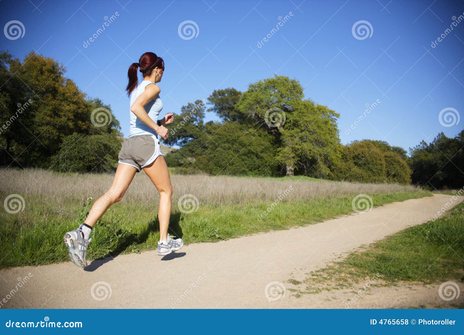 Woman Running stock photo. Image of lifestyle, hill, legs - 4765658