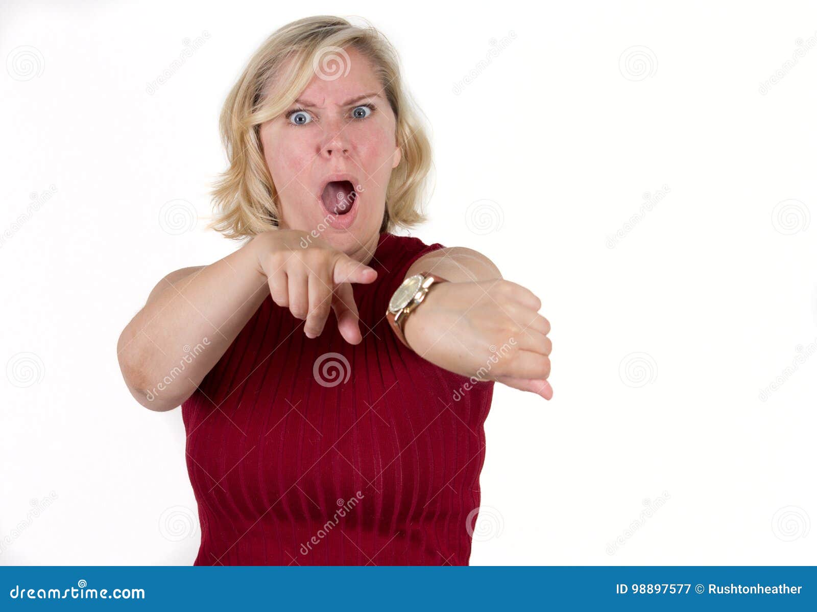 Woman Running Behind Schedule Stock Image - Image of lifestyle, anger ...
