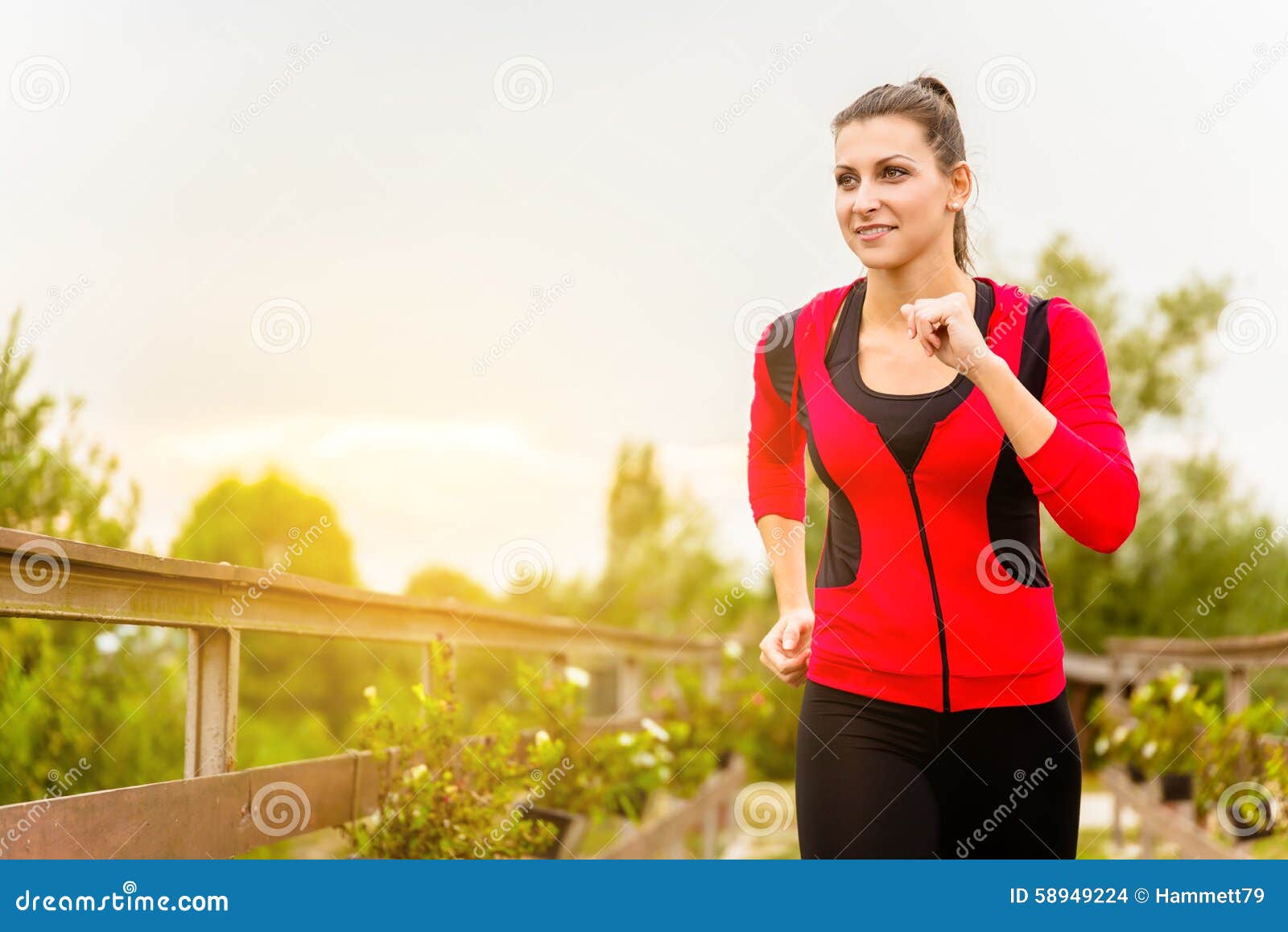 Woman Running in Countryside Stock Photo - Image of running, jogging ...