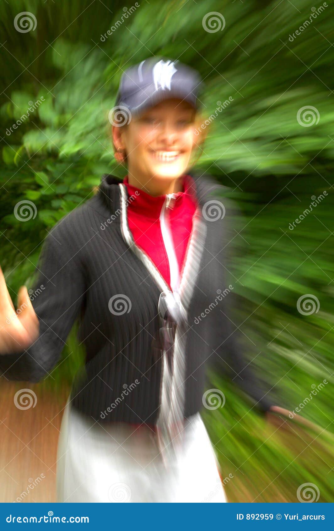 Woman Running with Motion Blur. Stock Image - Image of athletic, adult ...