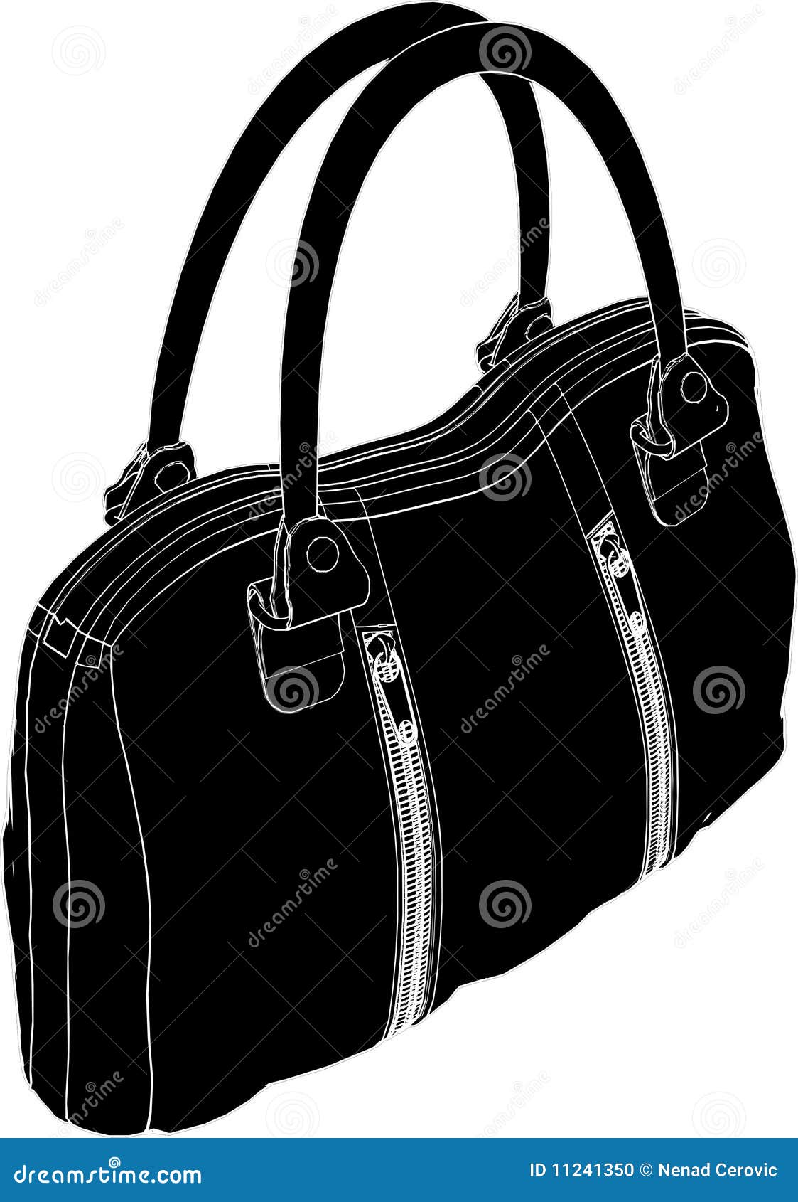 Woman s Bag Vector 02 stock vector. Illustration of objects - 11241350