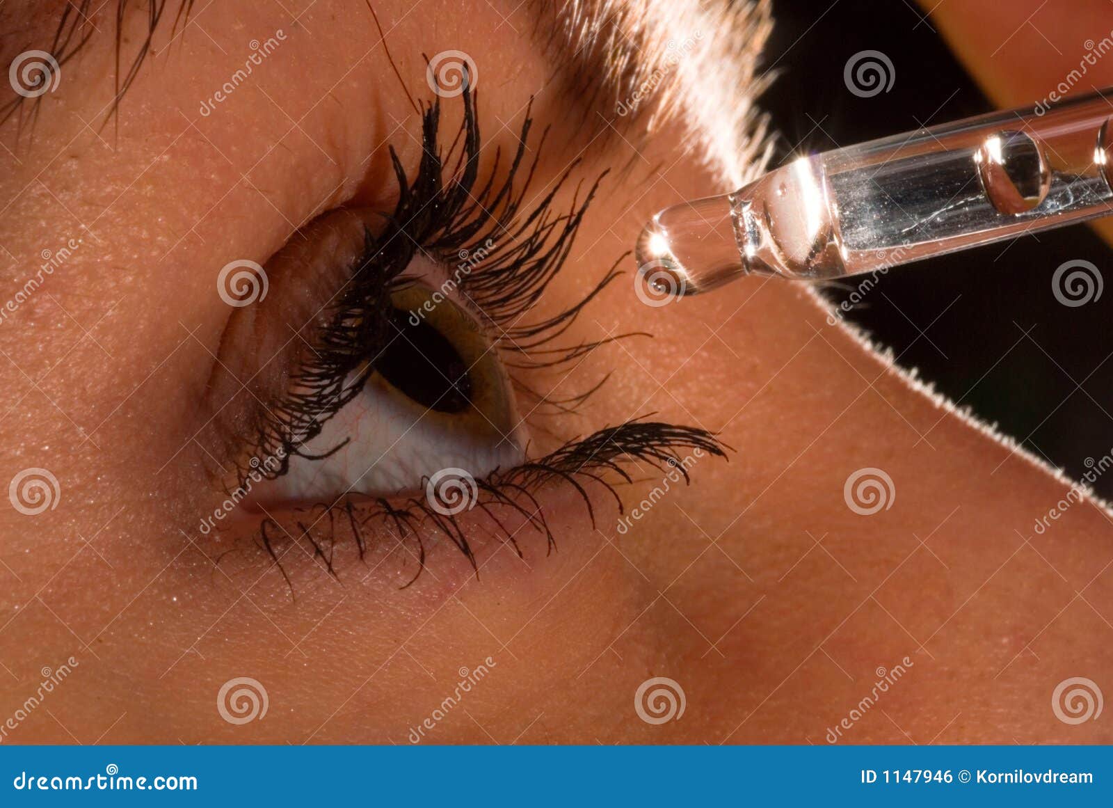Woman`s Eye and Eyedropper2 Stock Photo - Image of drop, care: 1147946