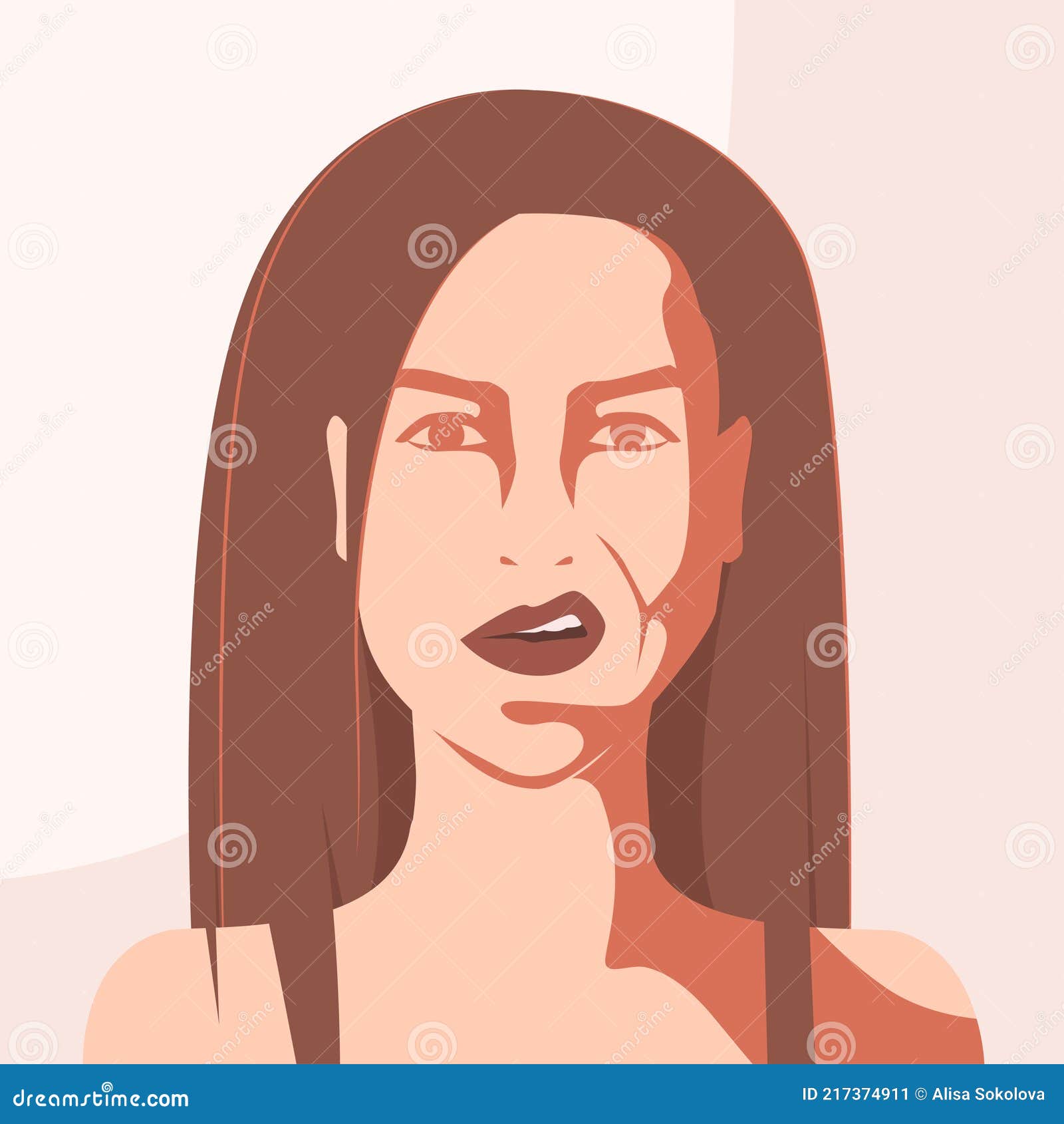 The Woman S Face Expresses Contempt, Disgust and Distrust of Anything ...