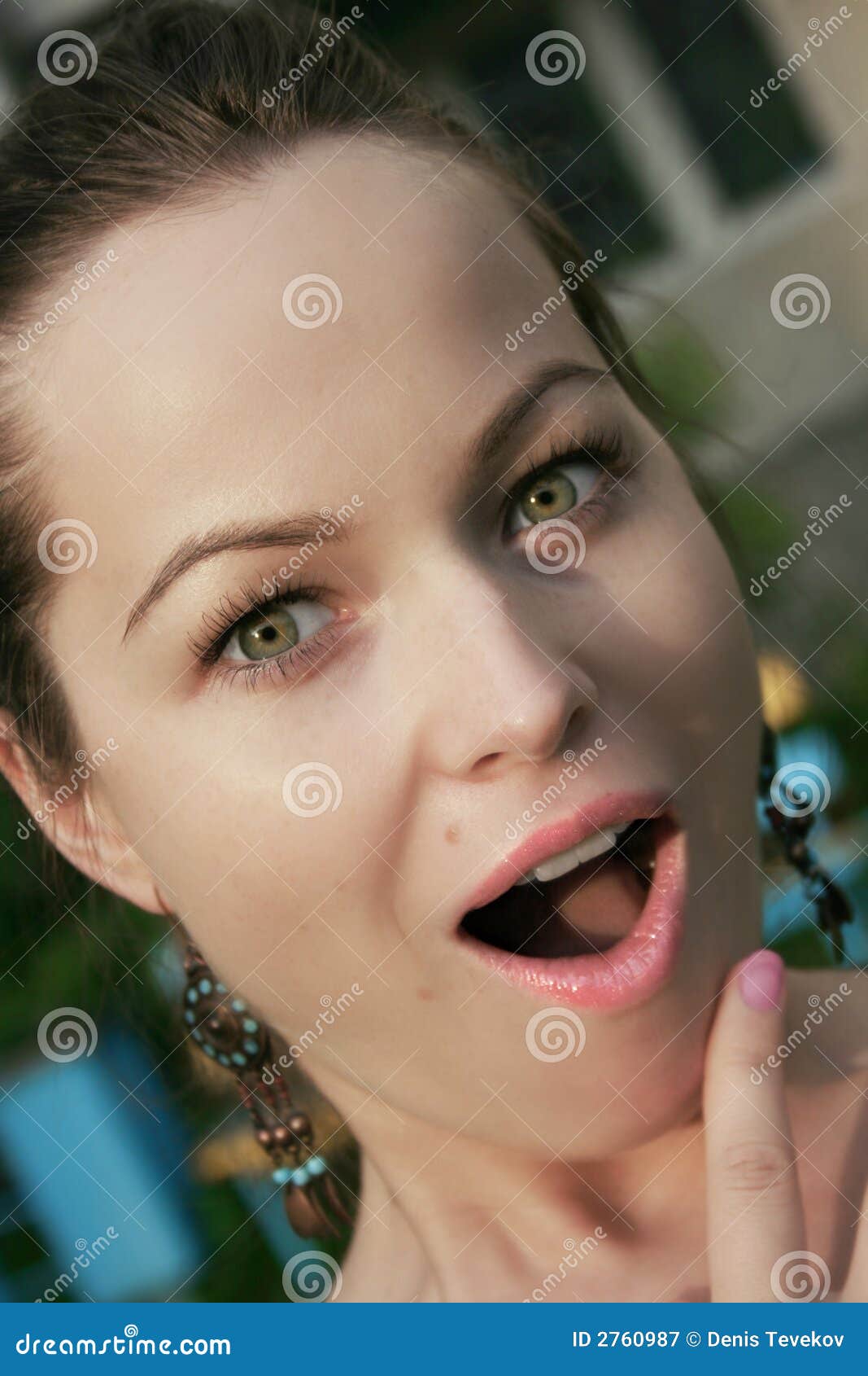 Woman s face surprised stock image. Image of face, makeup - 2760987