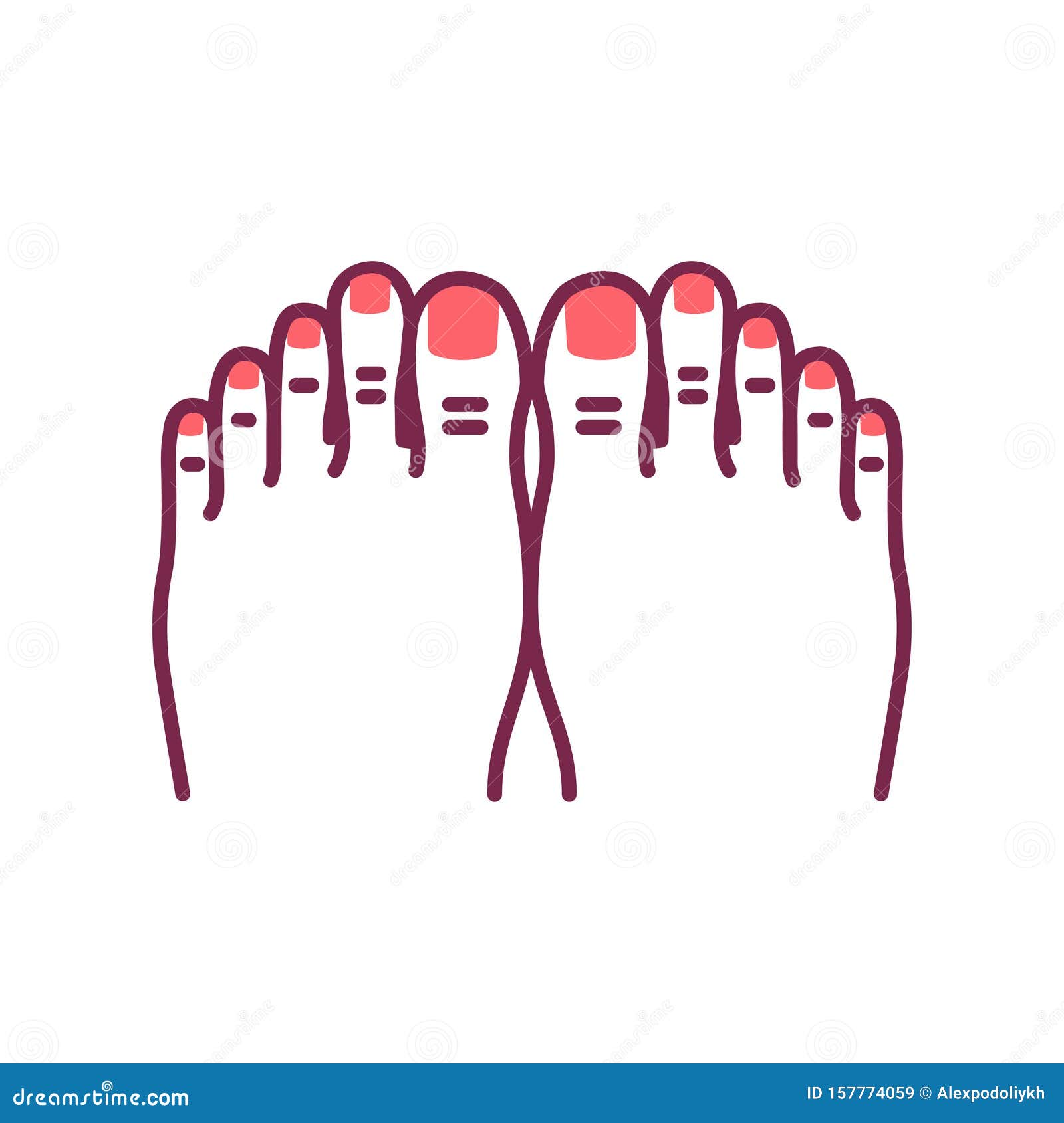 Woman S Feet Color Line Icon. Pedicure Procedure. Nail Service. Beauty ... Woman S Feet Color Line Icon. Pedicure Procedure. Nail Service. Beauty ...