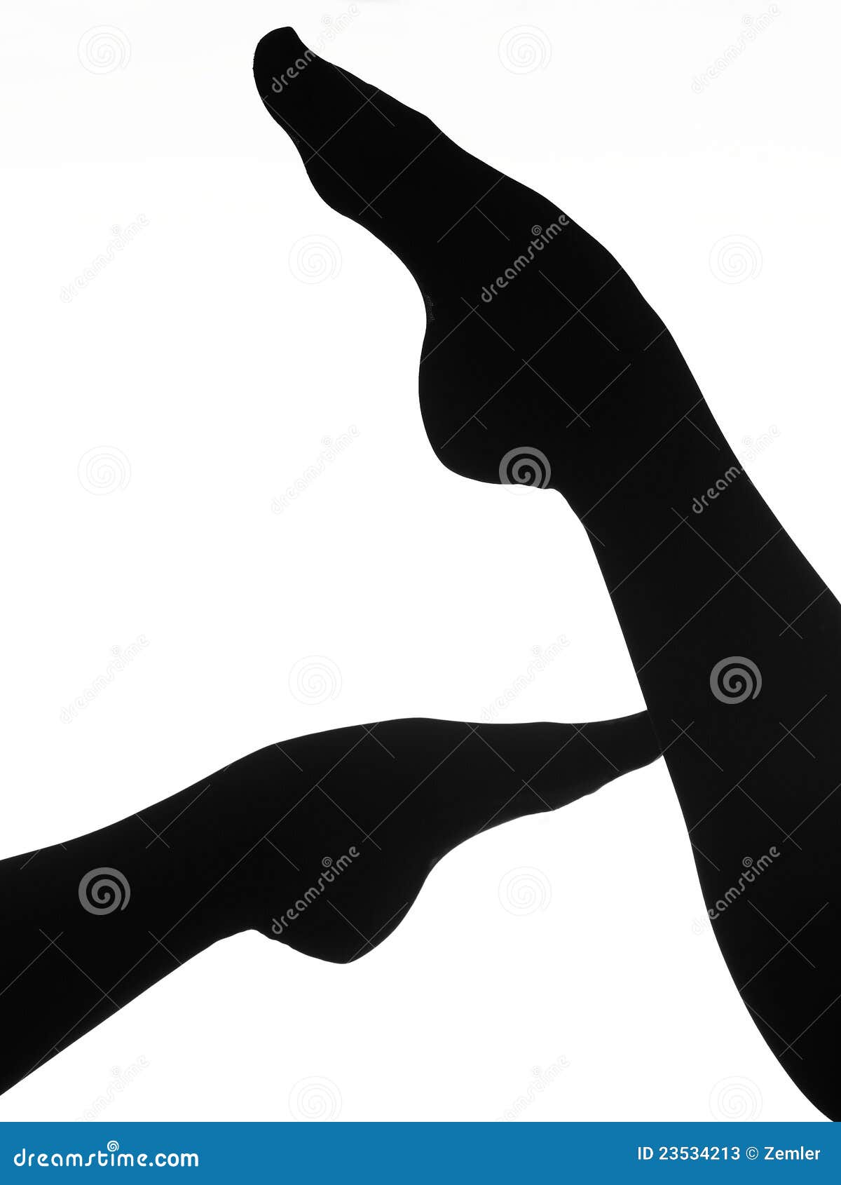 Woman S Feet with Pointed Toes Stock Image - Image of healthcare, black ...