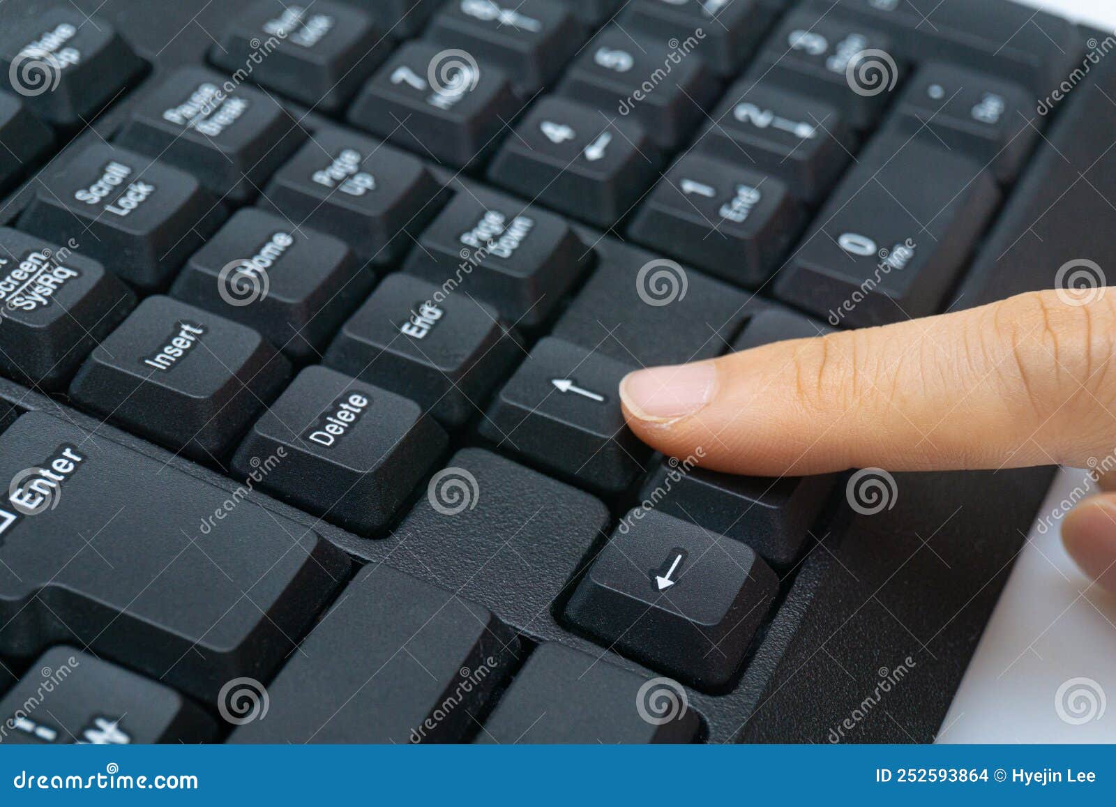 Finger Holding Computer Keyboard Stock Photo - Image of workers ...