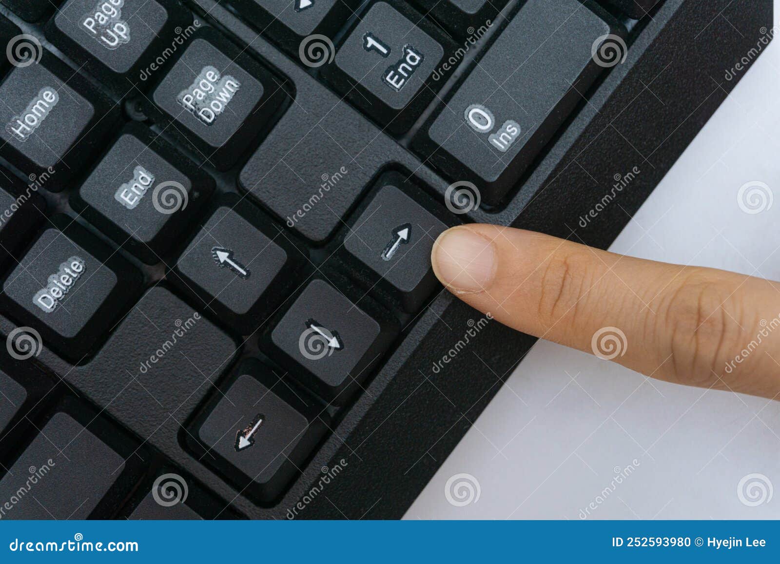 Finger Holding Computer Keyboard Stock Photo - Image of business ...