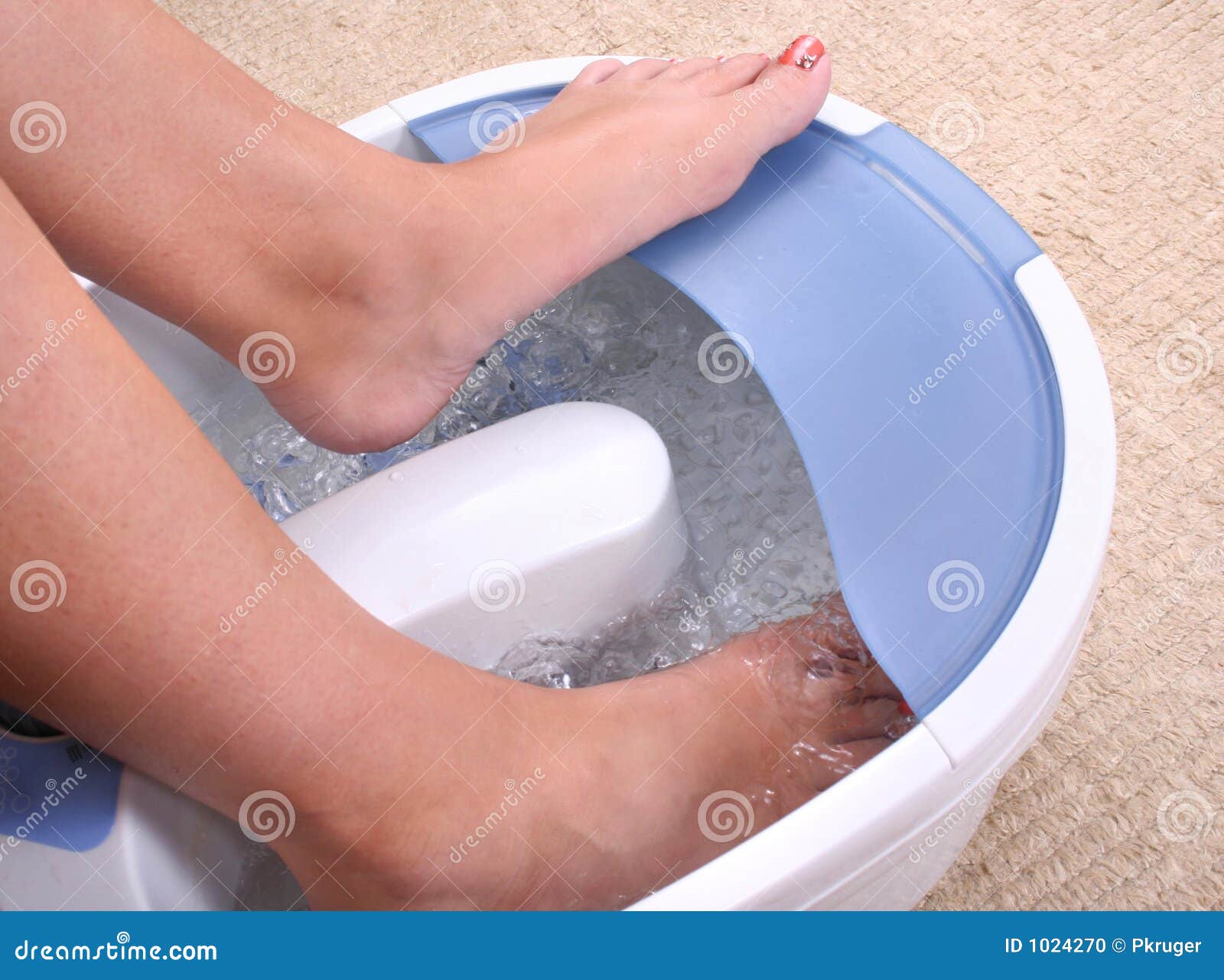 Woman s footin home spa stock photo. Image of recreation - 1024270