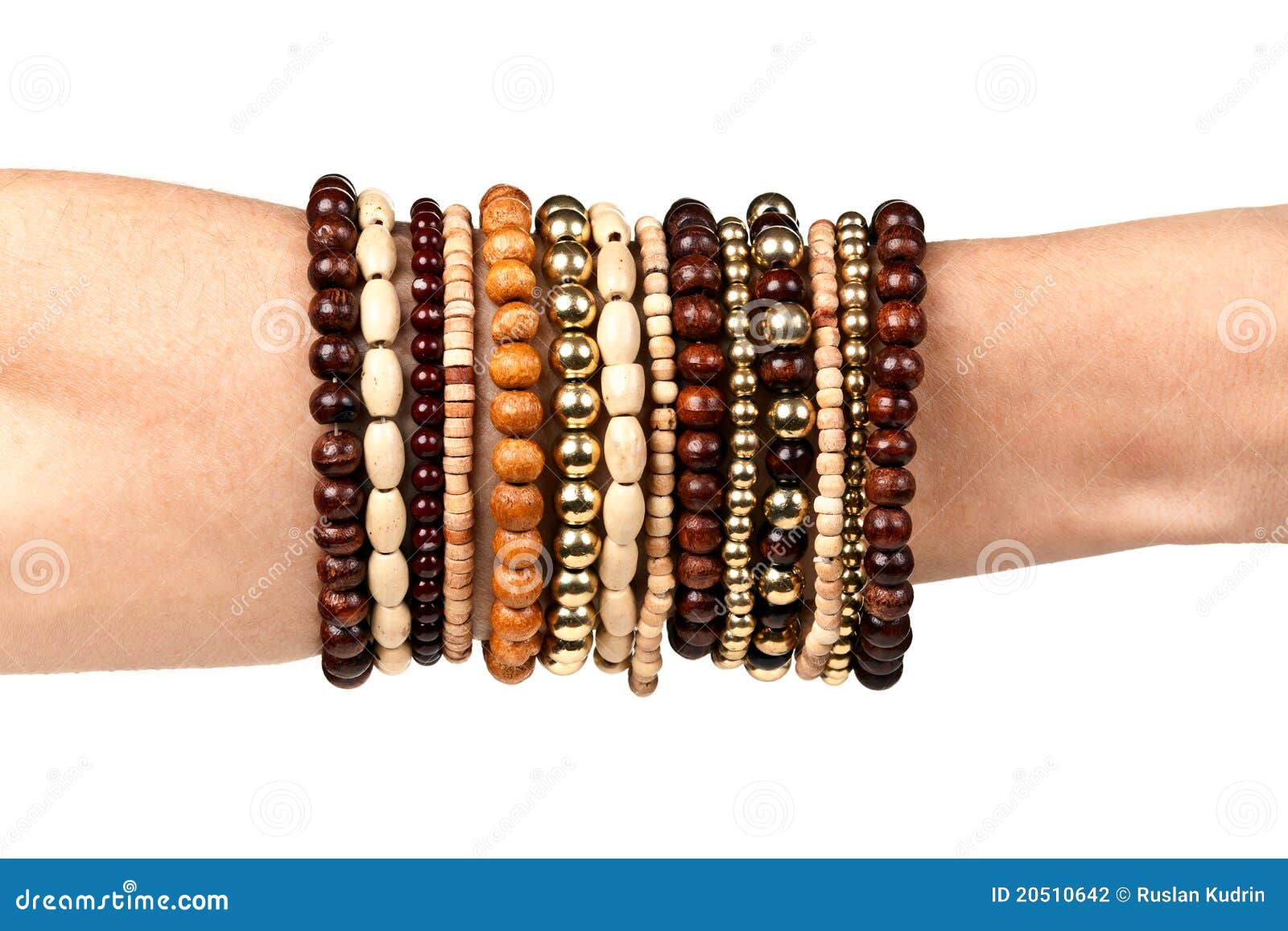 Woman S Hand with the Bracelets Stock Photo - Image of shiny, beauty ...