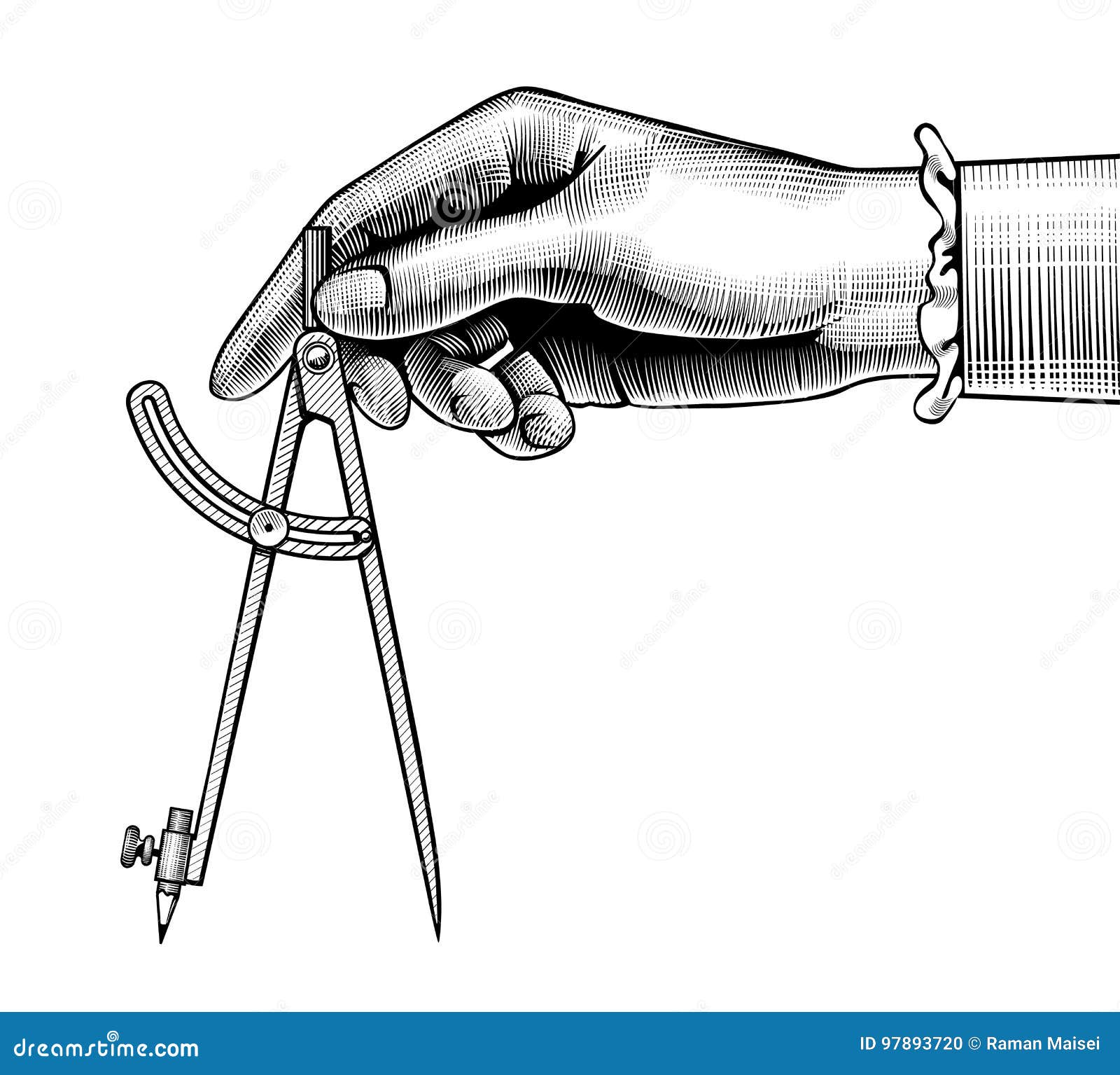 Compass For Drawing Neon Sign. Drawing Lesson Glowing Sign. Vector ...