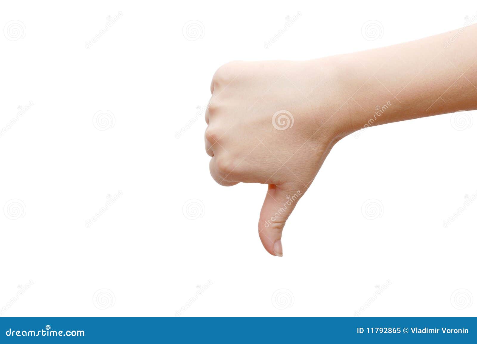 A Woman S Hand with Disapproval Gesture Stock Image - Image of finger ...