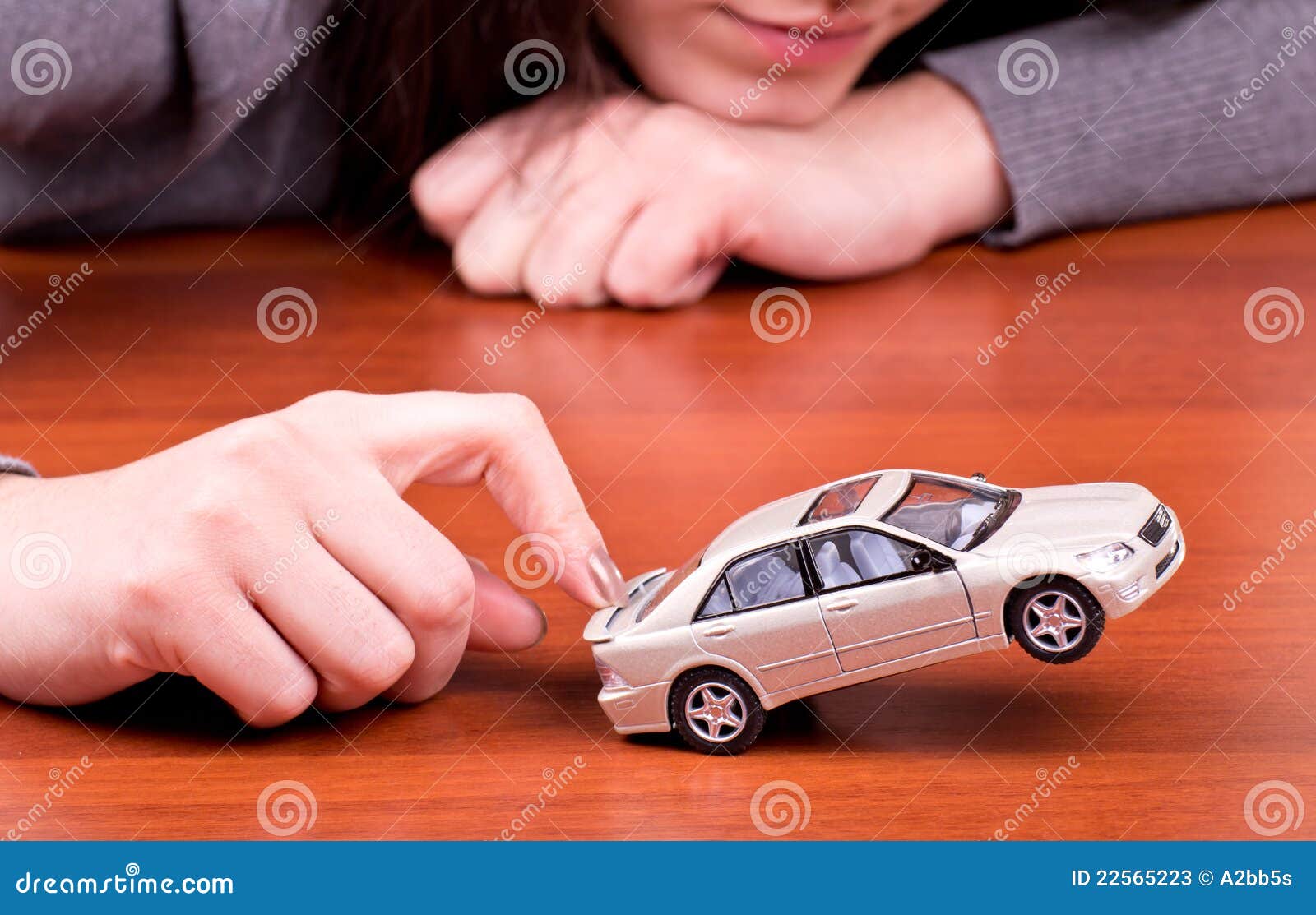 Woman S Hand Holding the Model of Car Stock Image - Image of gift ...