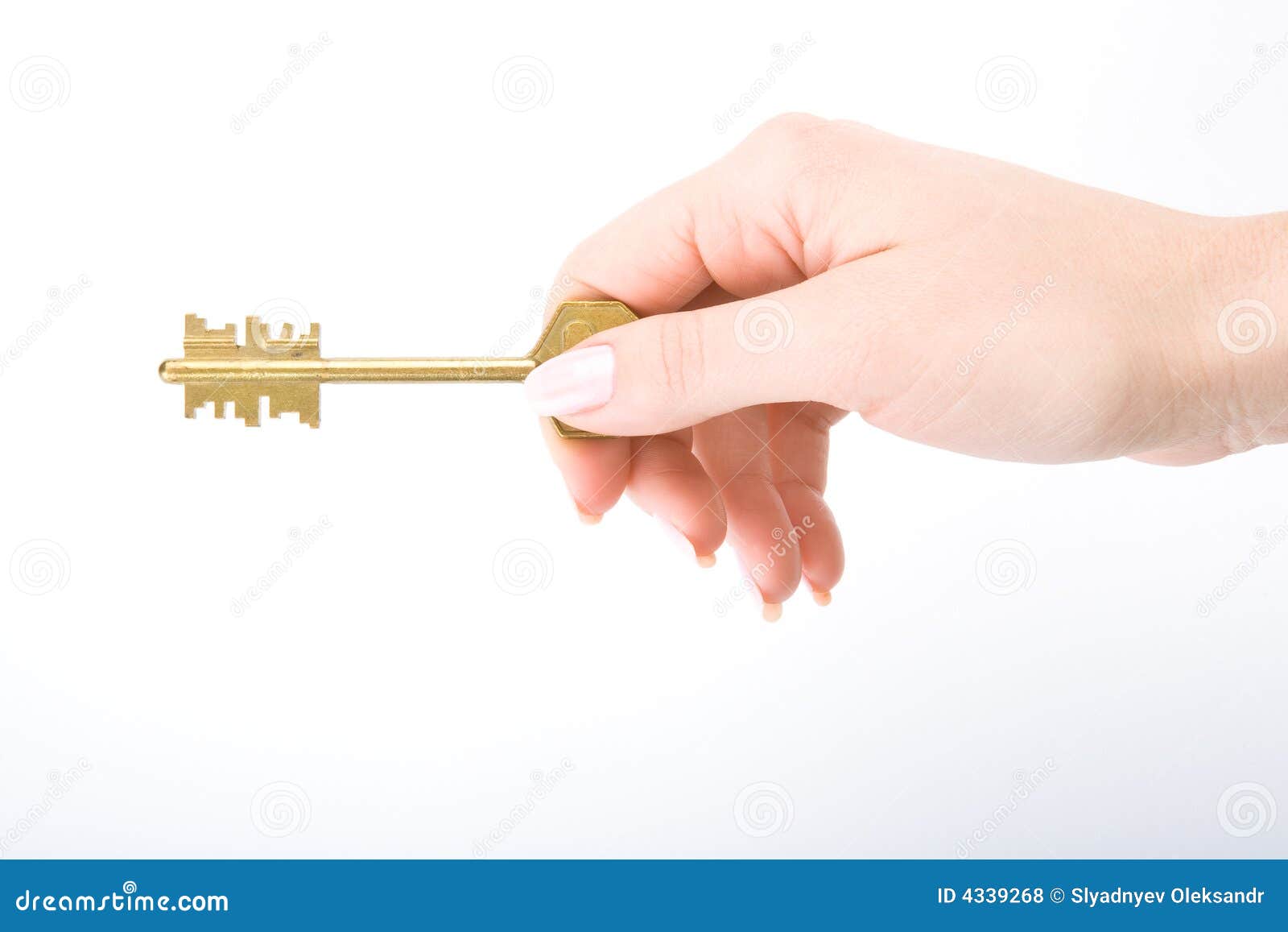 Woman s hand with key stock photo. Image of conceptual - 4339268