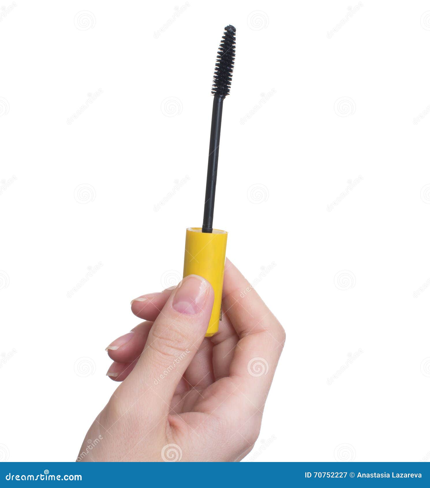 Woman s hand and mascara stock image. Image of macro - 70752227