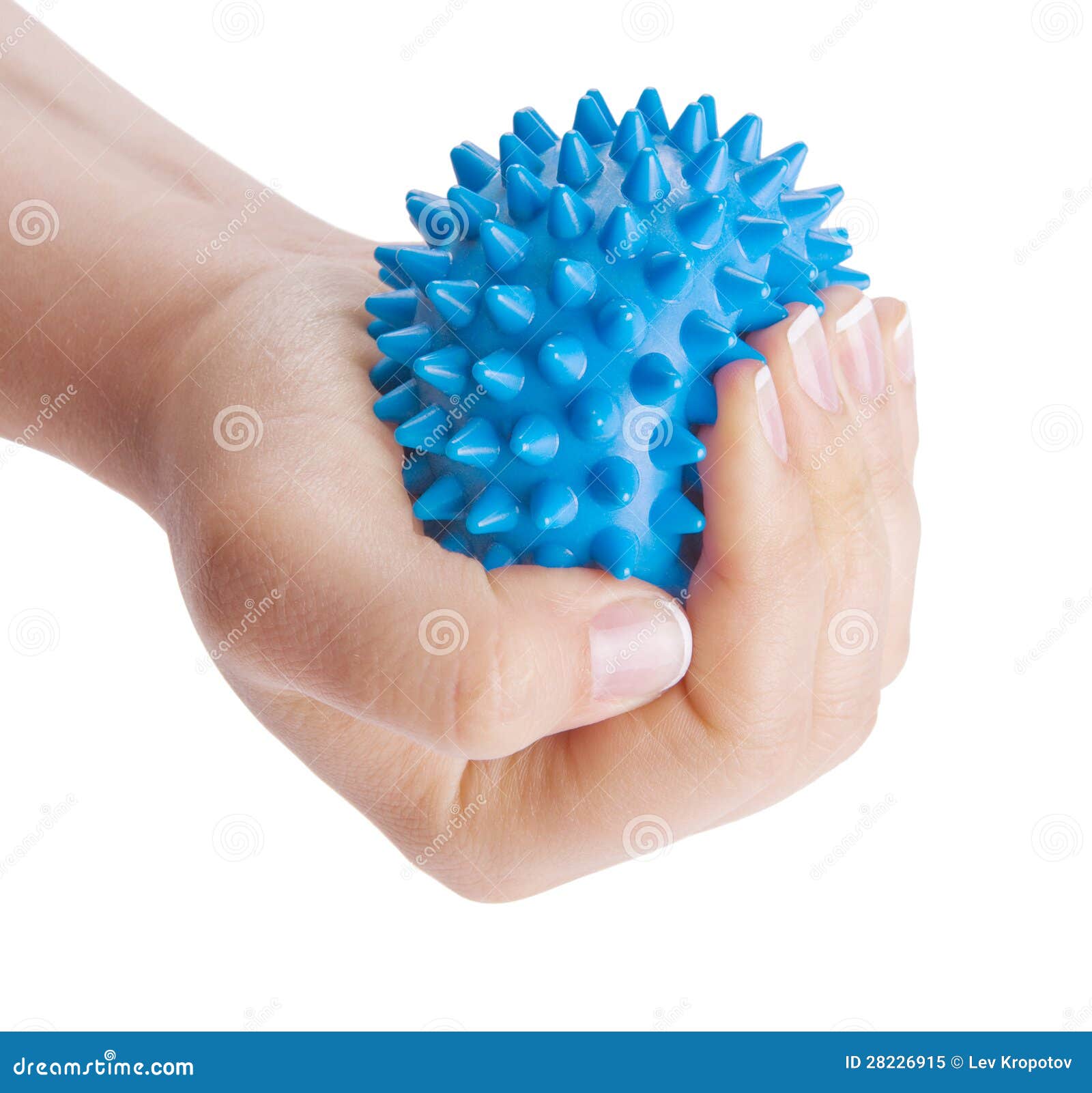 Woman S Hand with Massage Ball Stock Image - Image of nail, relaxation ...