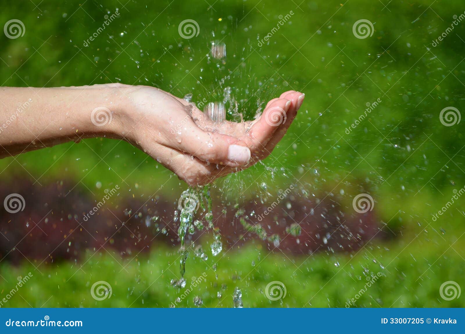 Woman S Hand with Water Splash Stock Image - Image of refreshing ...