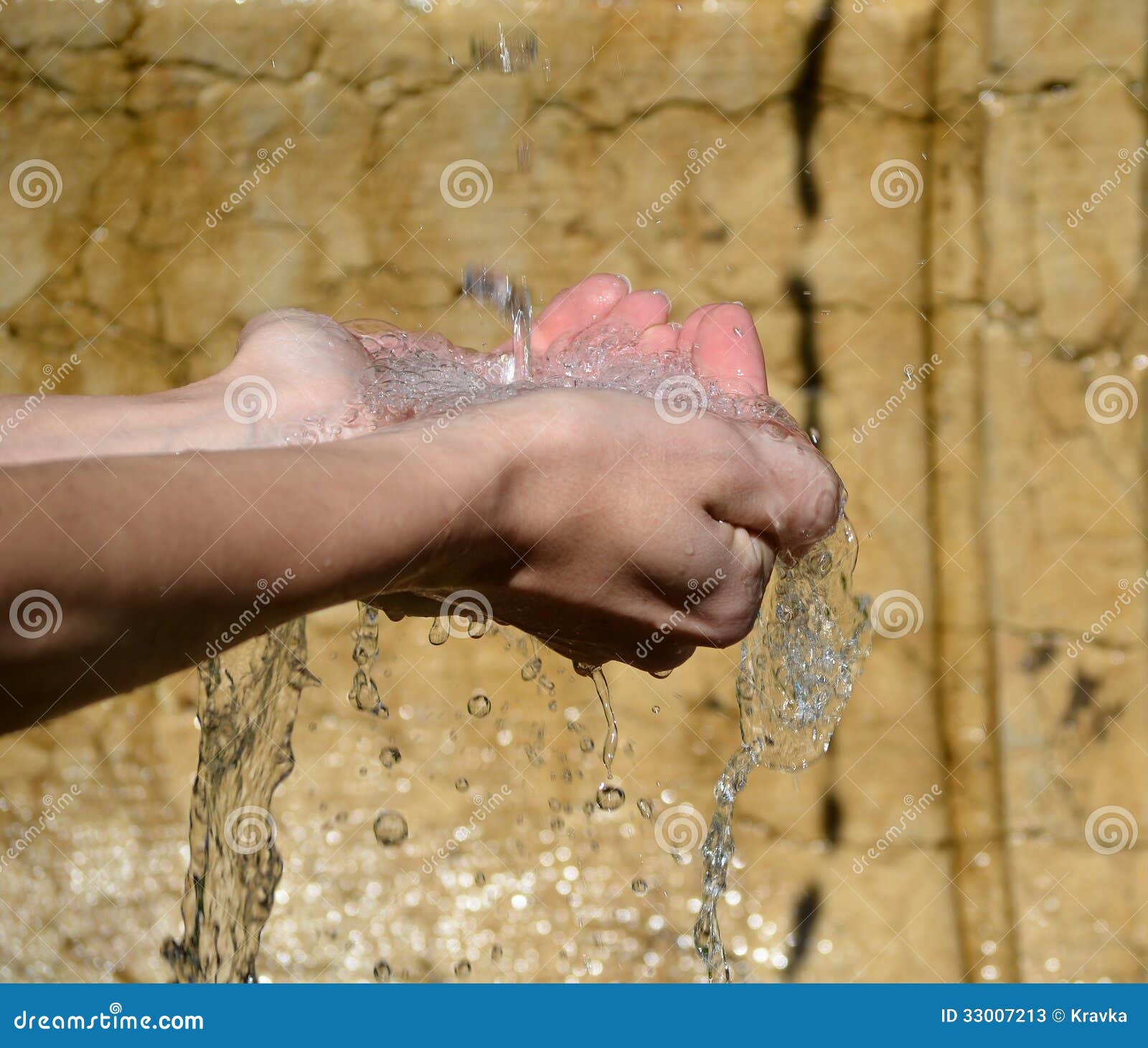 Woman S Hand with Water Splash Stock Image - Image of protect, person ...