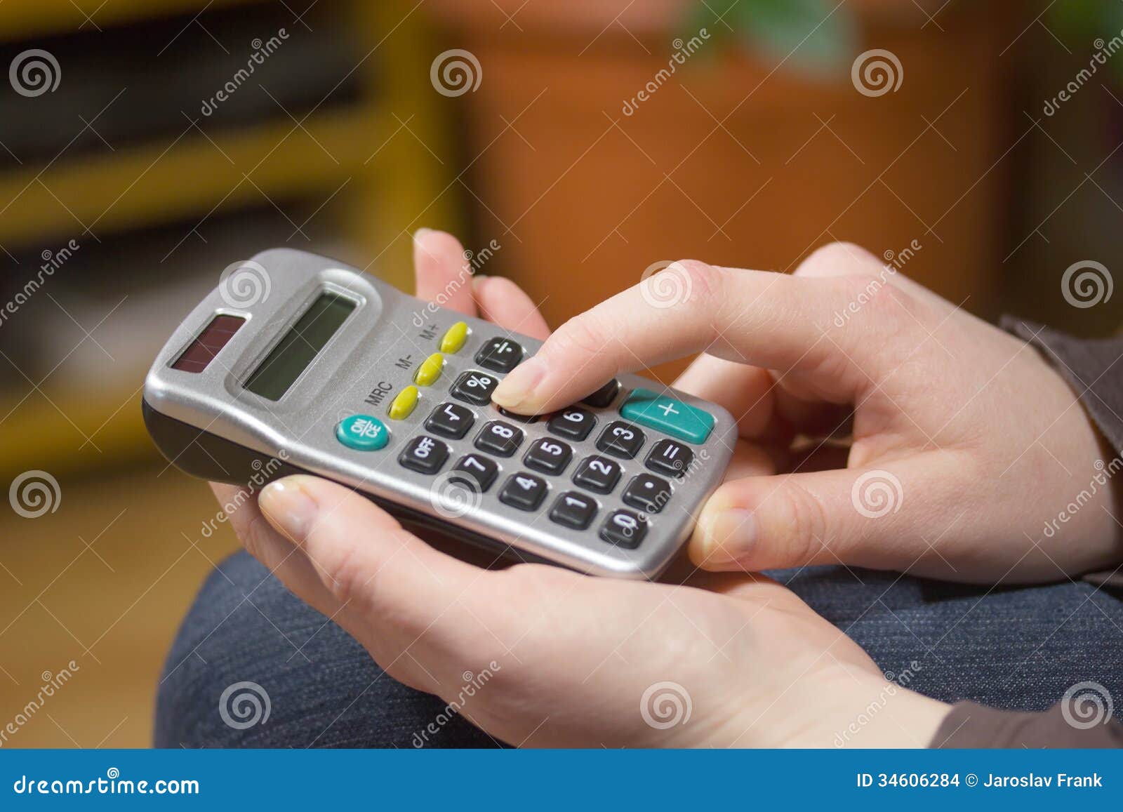 Woman S Hands with a Calculator Stock Photo - Image of accounting ...