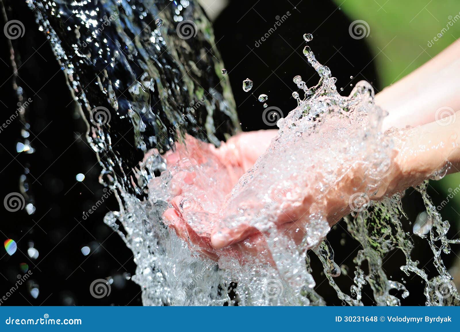 Woman S Hands with Water Splash Stock Photo - Image of conceptual ...
