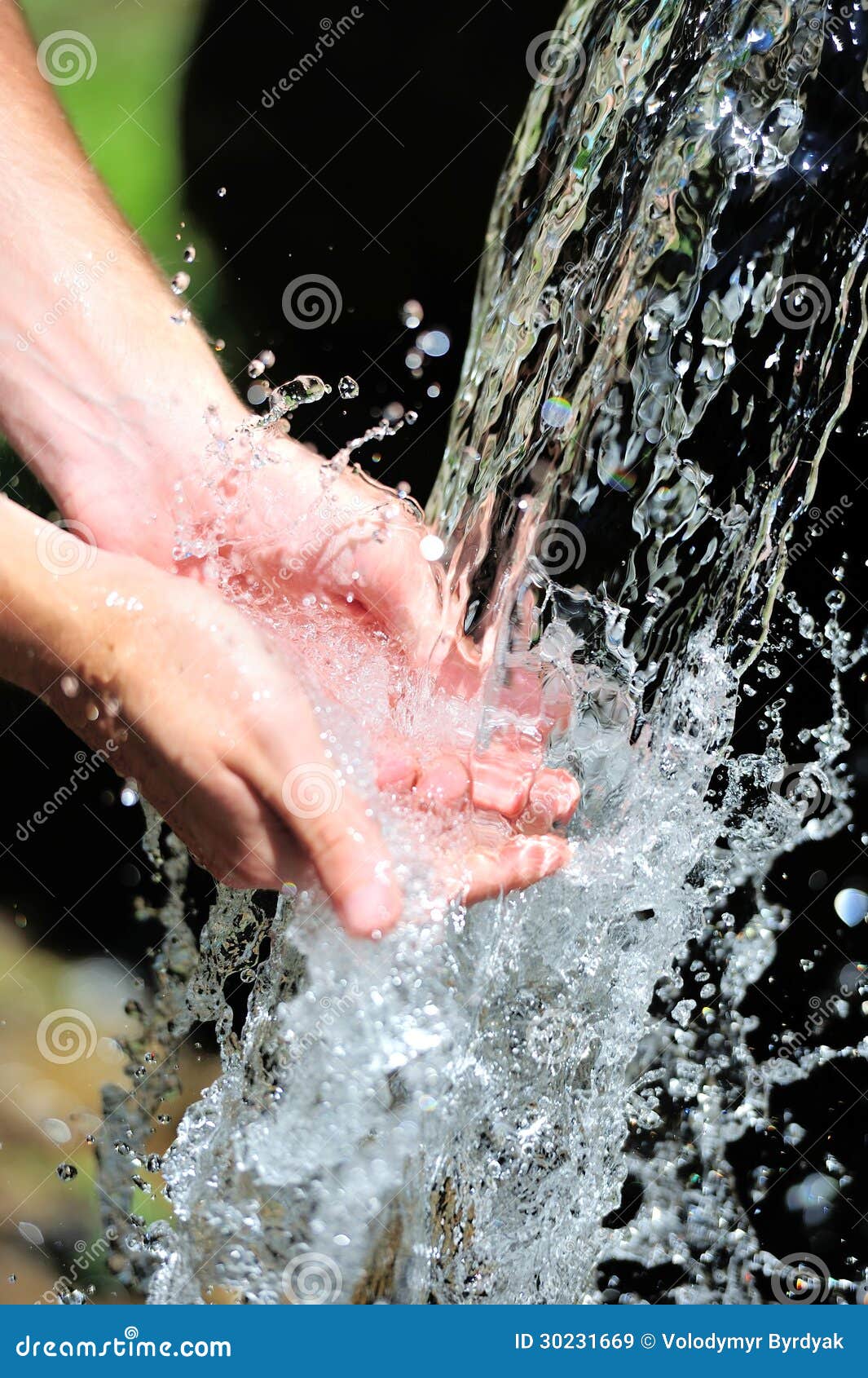 Woman S Hands with Water Splash Stock Image - Image of aqua, freshness ...