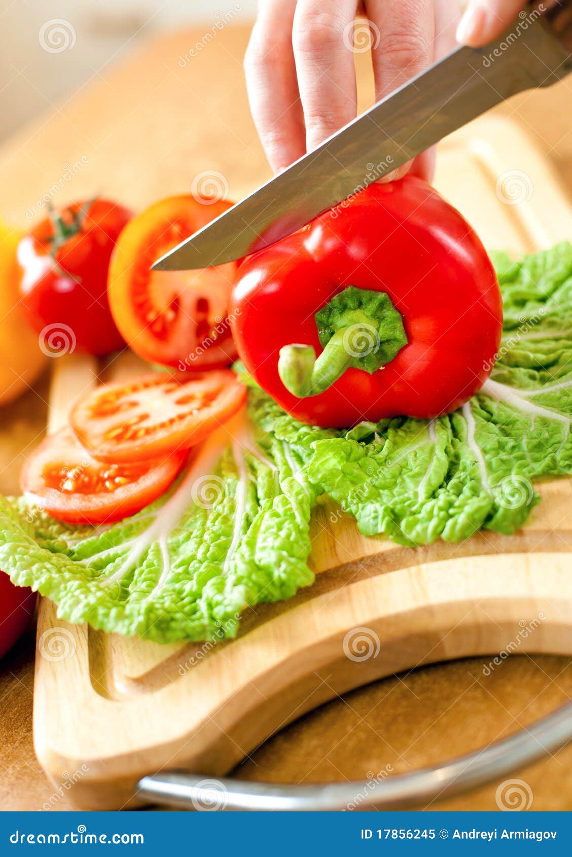 Woman S Hands Cutting Vegetables Stock Image - Image of kitchen ...