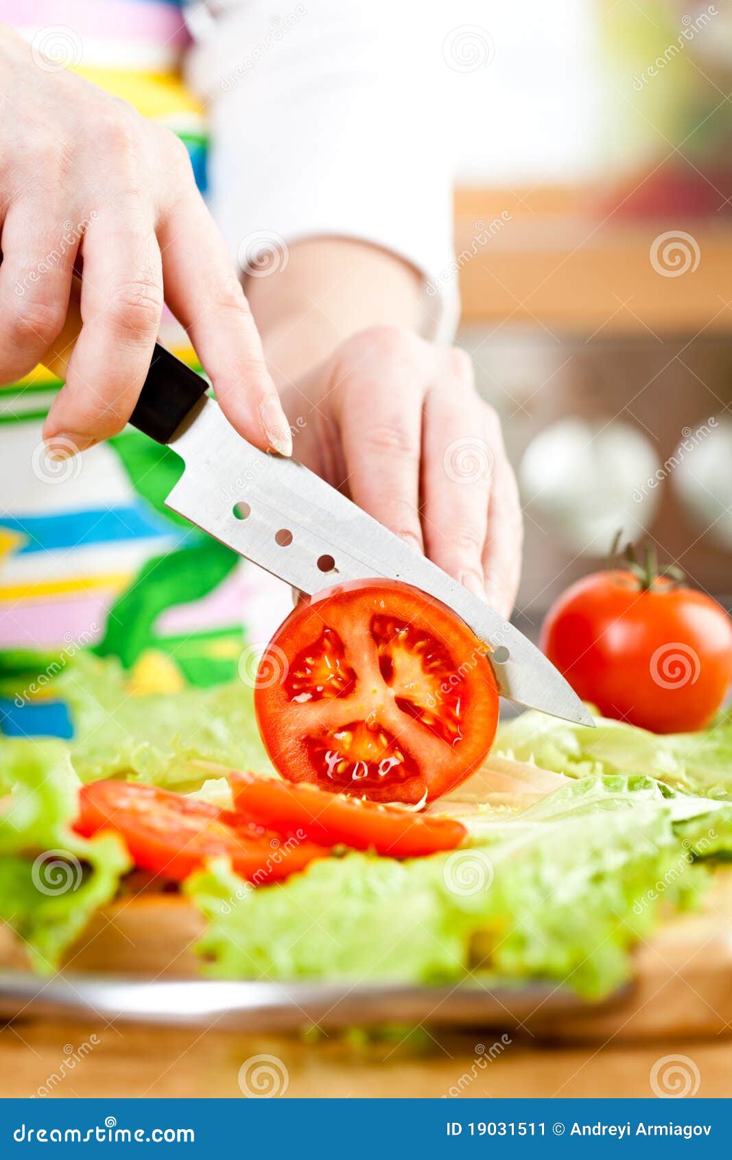Woman S Hands Cutting Vegetables Stock Image - Image of domestic ...
