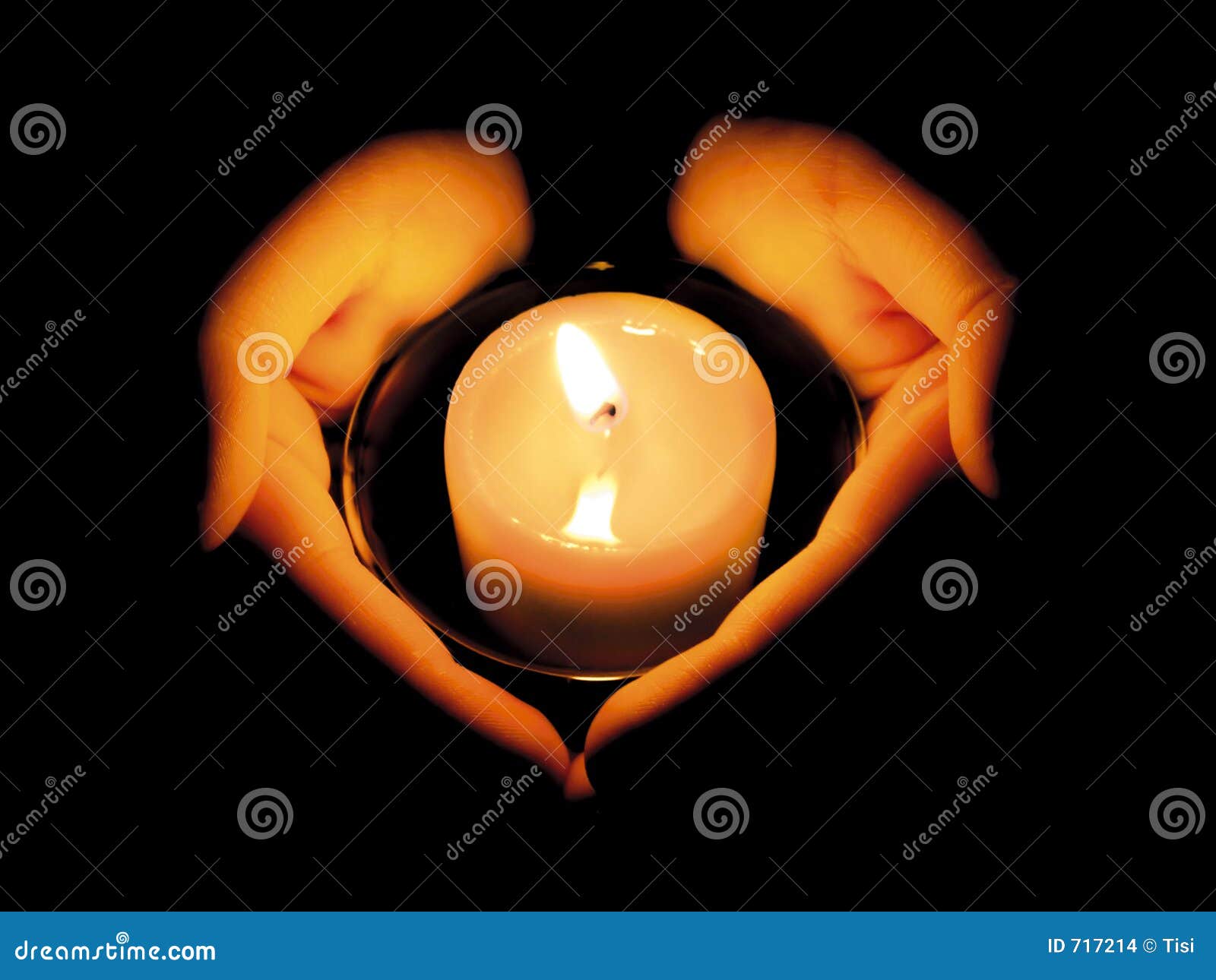 WOMAN S HANDS LIT by a CANDLE Stock Photo - Image of fire, warm: 717214