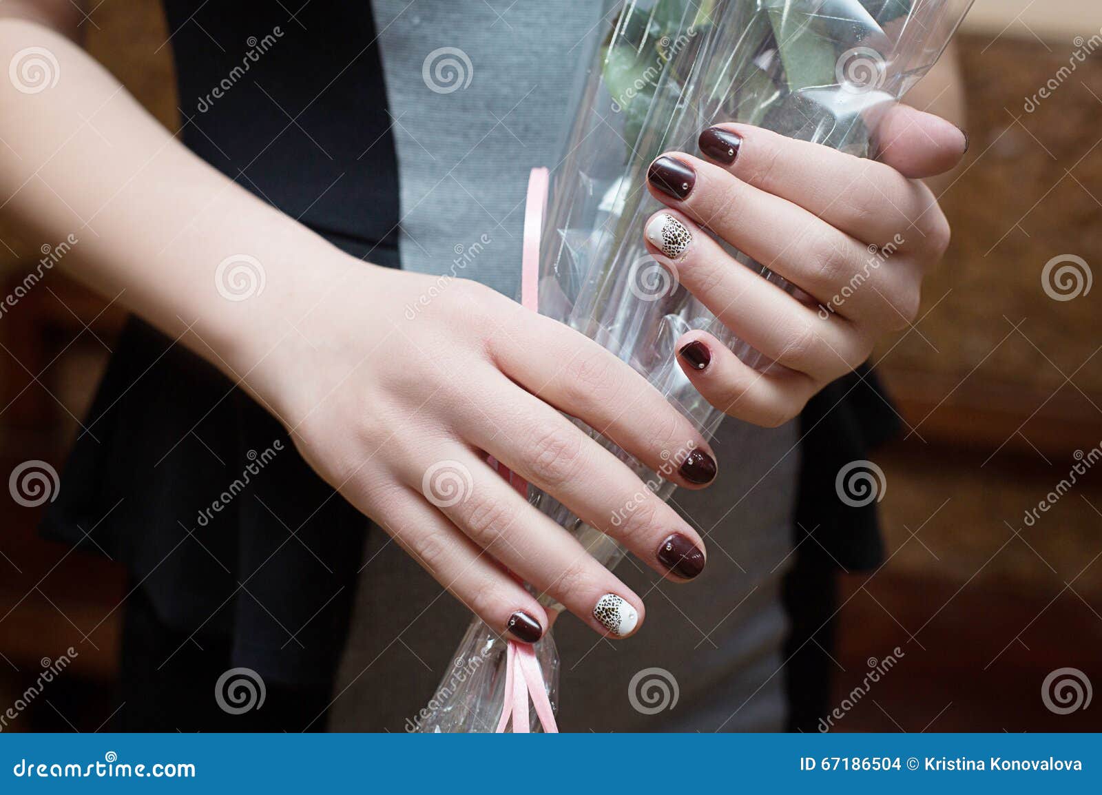 Woman S Hands with Nails Covered with Shellac Stock Photo - Image of ...