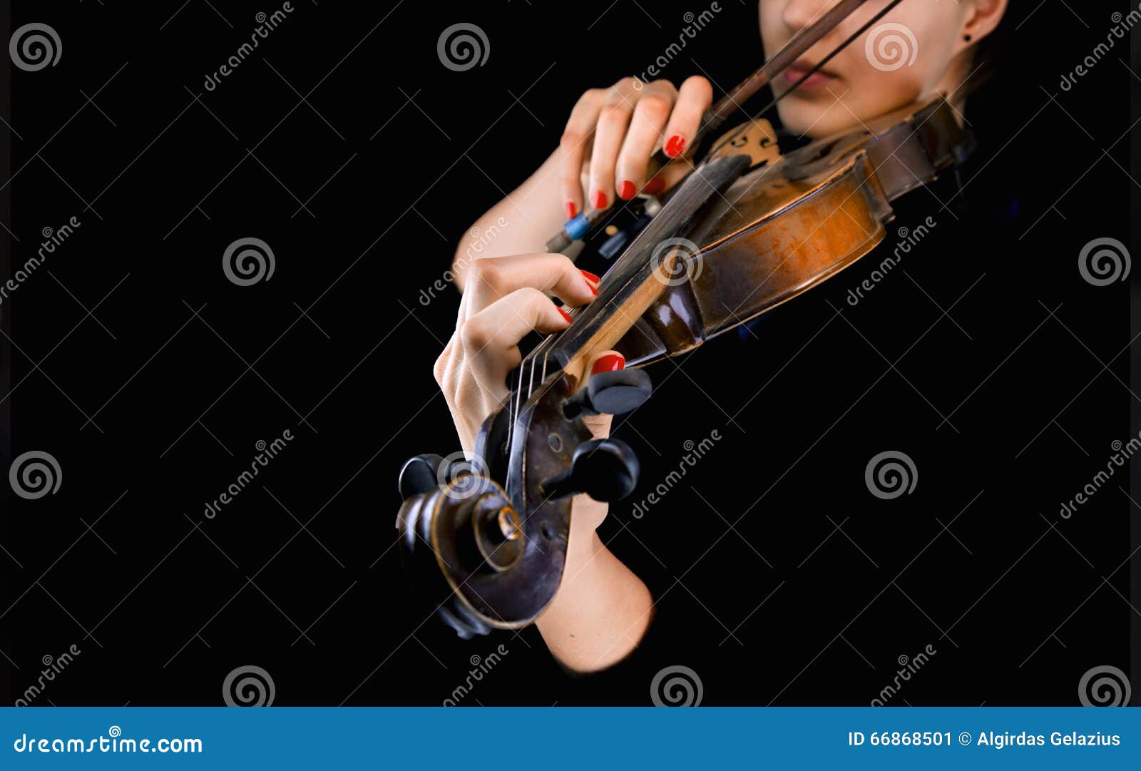 Woman S Hands Playing the Violin Stock Image - Image of baroque, note ...