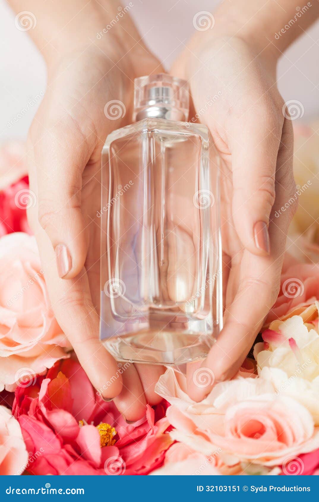 Woman S Hands Showing Perfume Stock Image - Image of essence, flowers ...