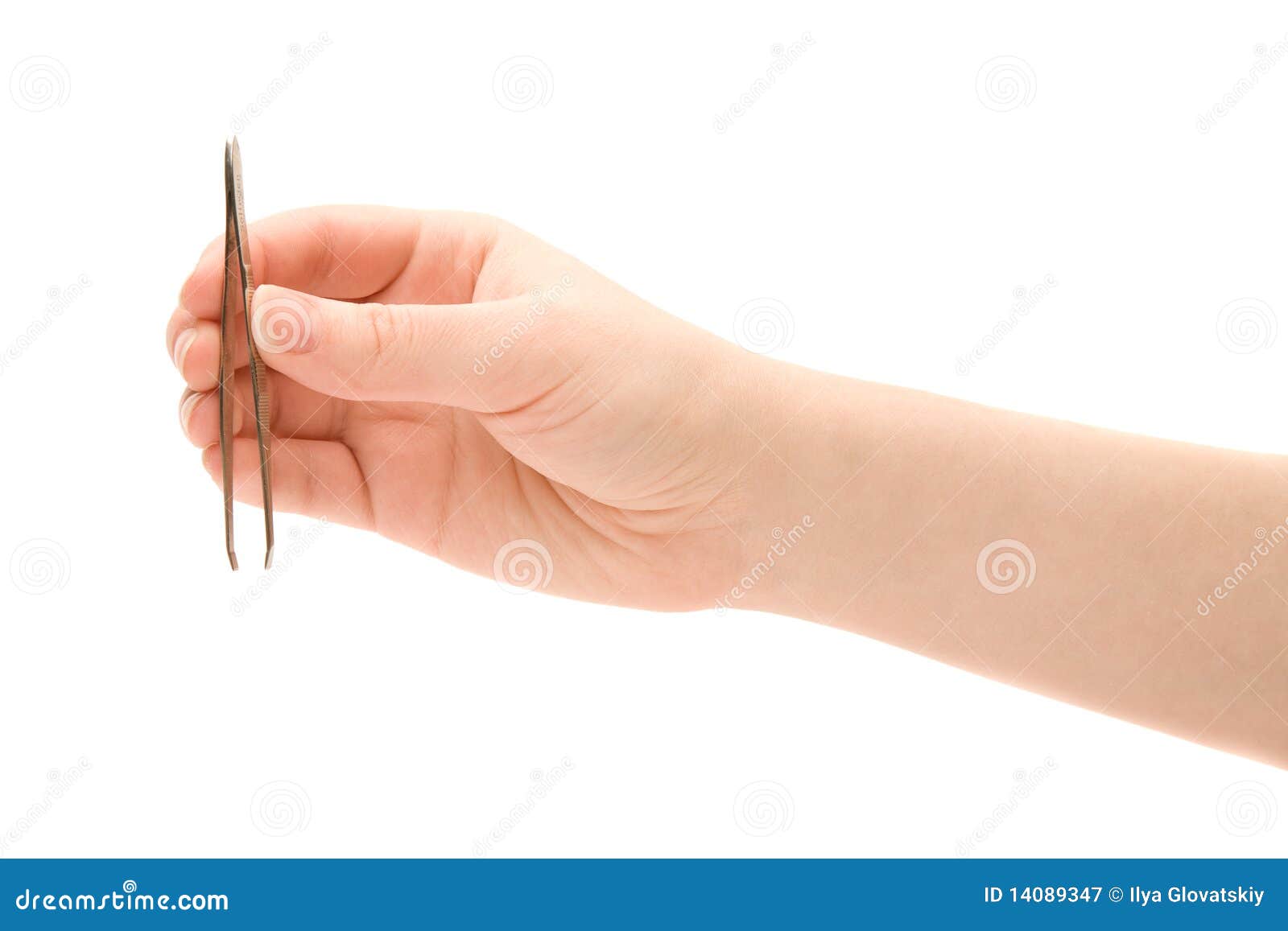 Woman S Hands with Tweezers Stock Image - Image of hand, beautiful ...