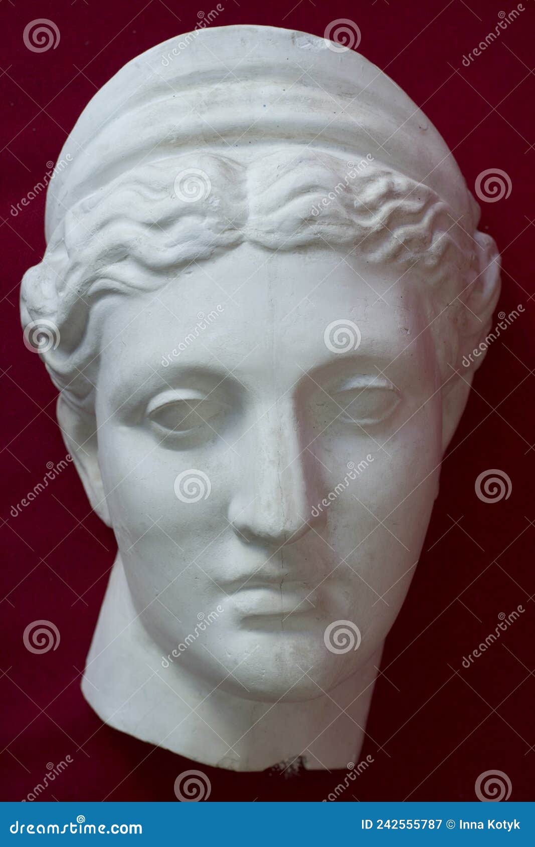 Woman`s Head, Plaster Model, Cast, Object For Drawing. The Study Of ...