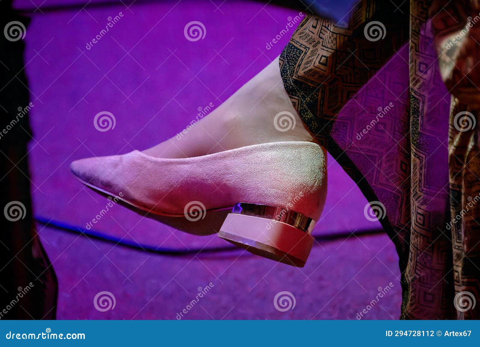Woman S Right Foot in a Shoe Stock Photo - Image of adult, feminine ...