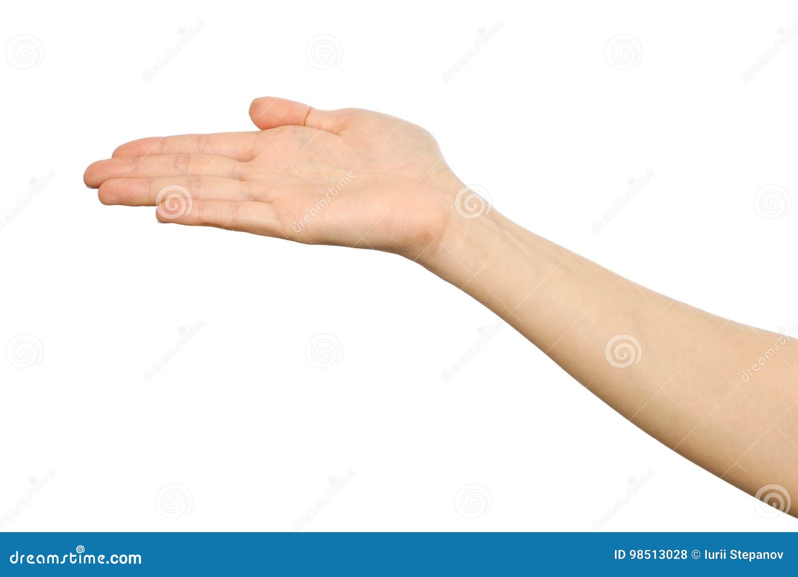 Woman`s Stretched Hand with Open Palm Stock Photo - Image of icon ...