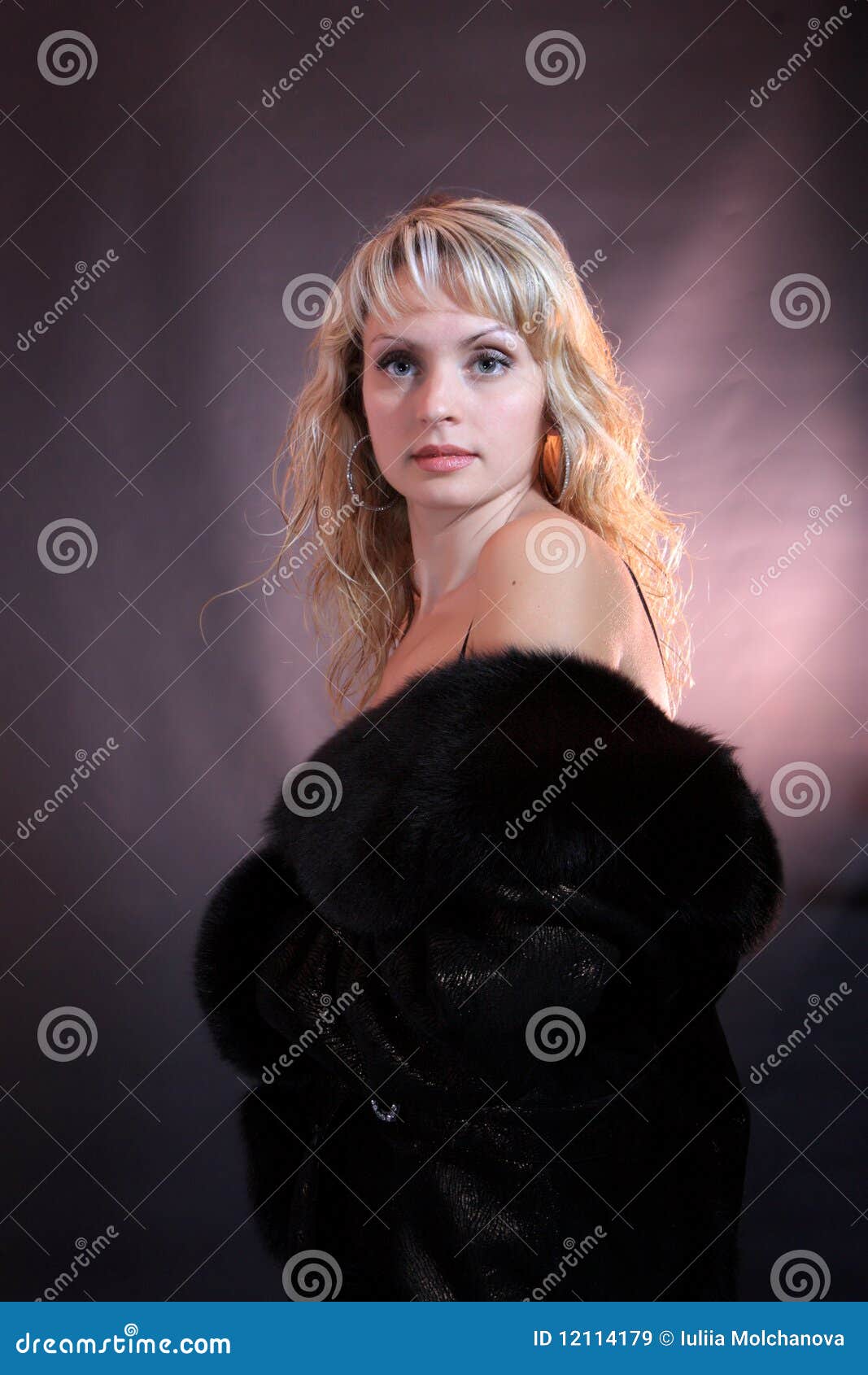 Woman s studio portrait stock image. Image of female - 12114179