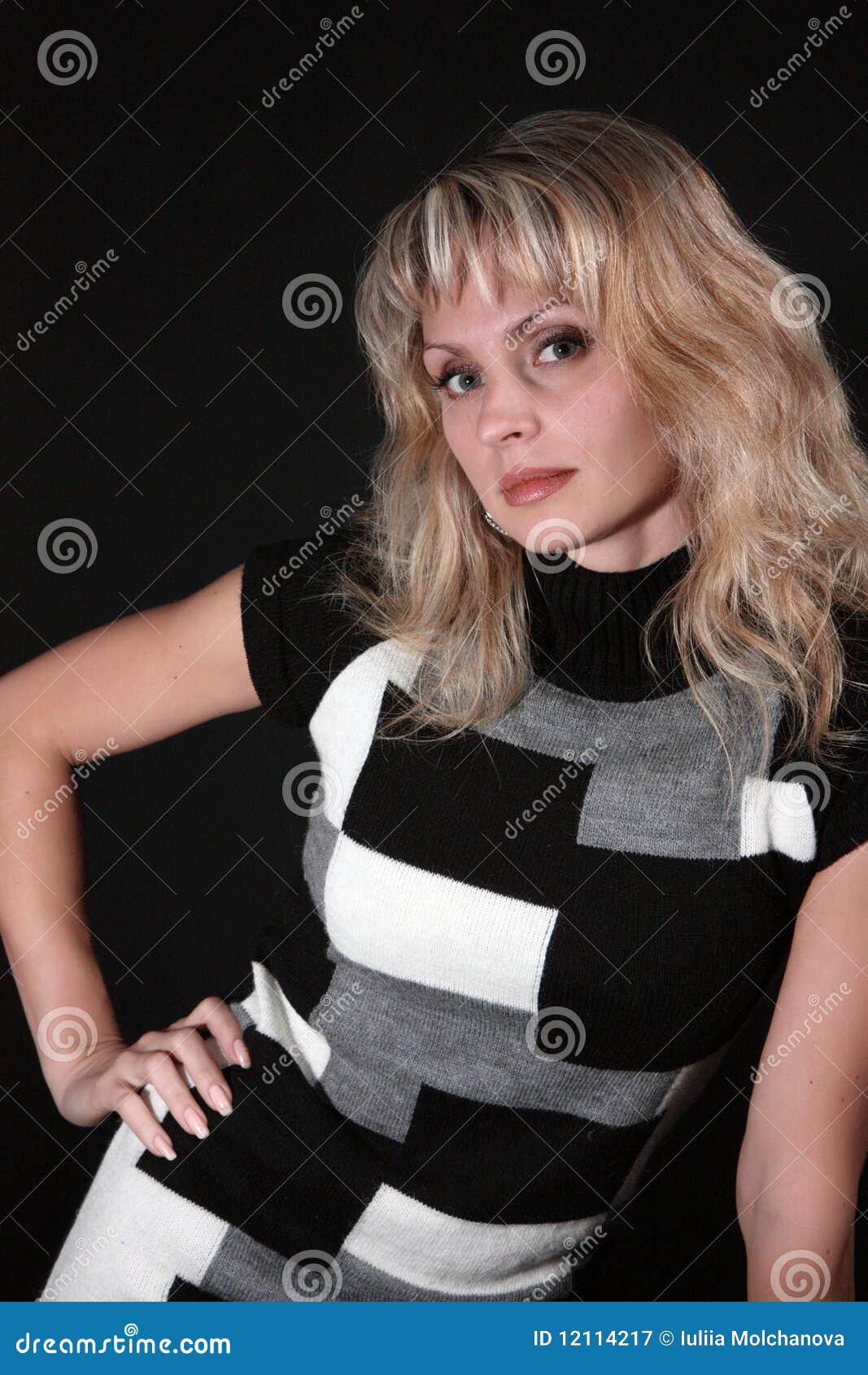 Woman s studio portrait stock image. Image of person - 12114217