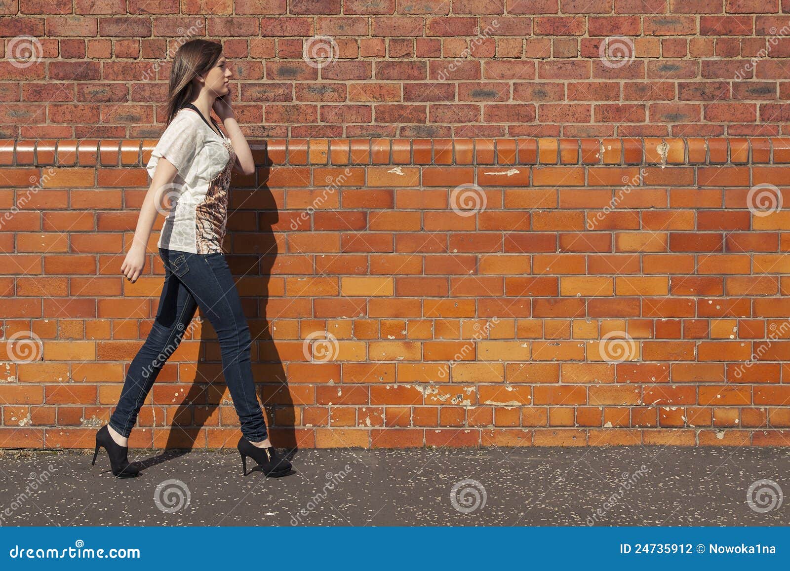Woman s walk stock photo. Image of hair, person, glass - 24735912
