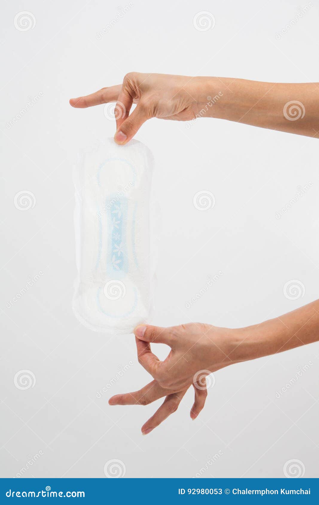 Woman with a Sanitary Napkin Stock Image - Image of clean, menstruation ...