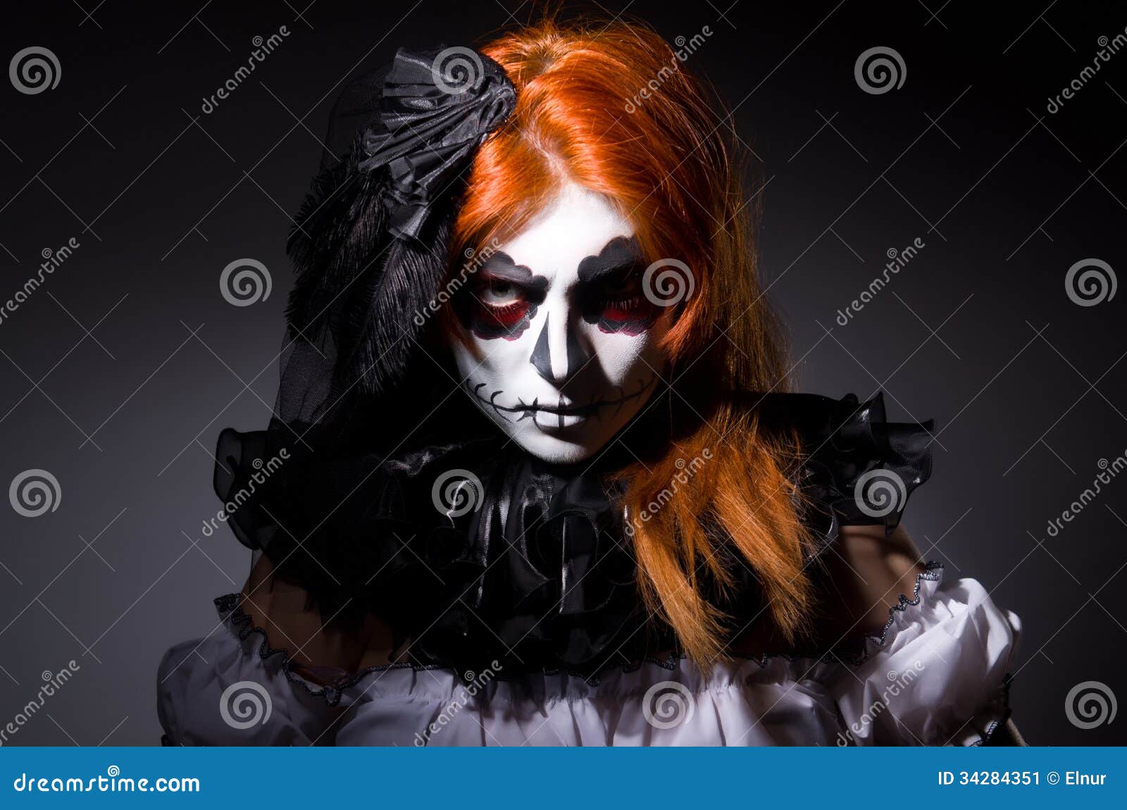Woman satana stock image. Image of eyes, dracula, beauty - 34284351