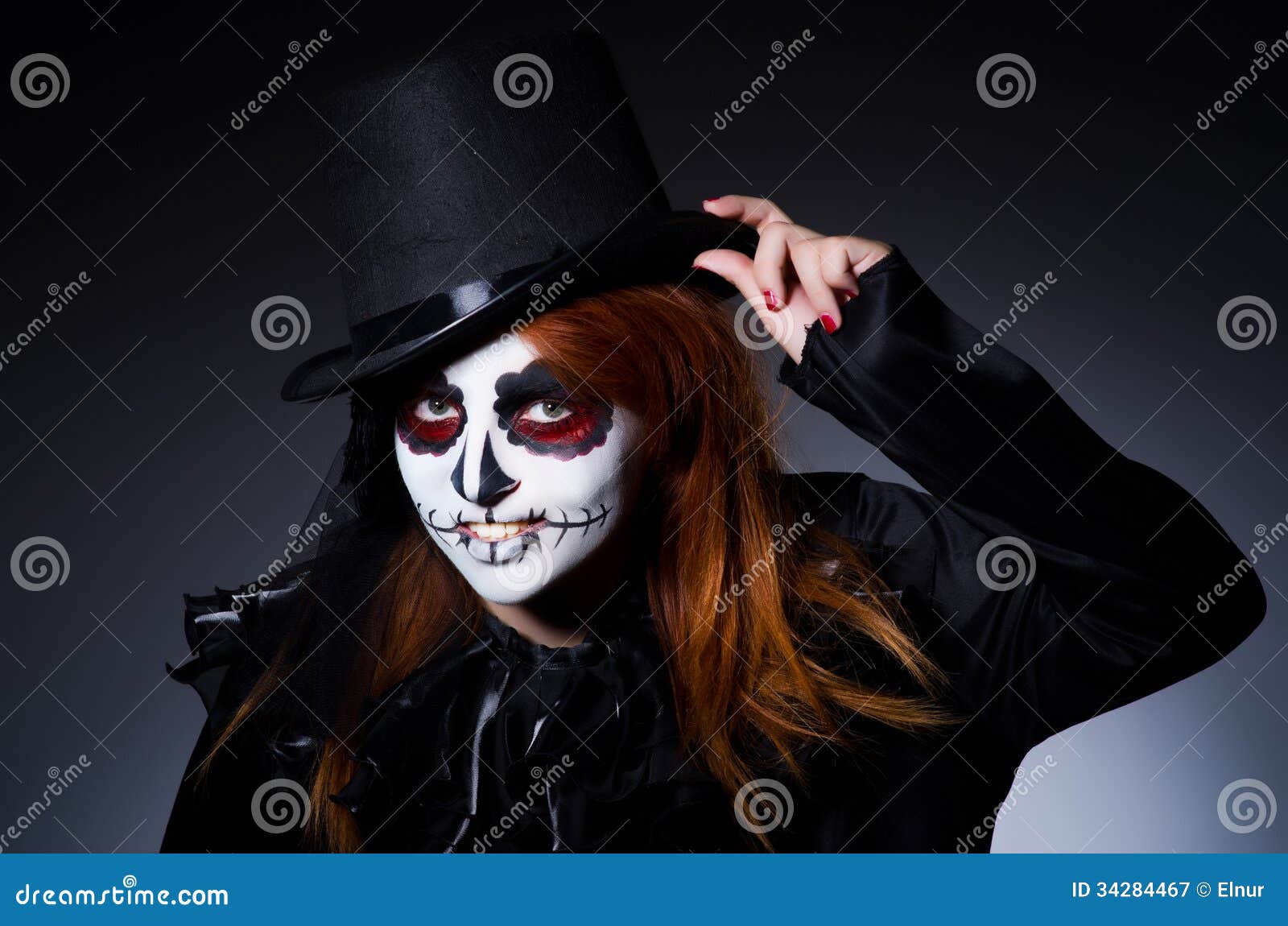 Woman satana stock image. Image of devil, blood, girl - 34284467