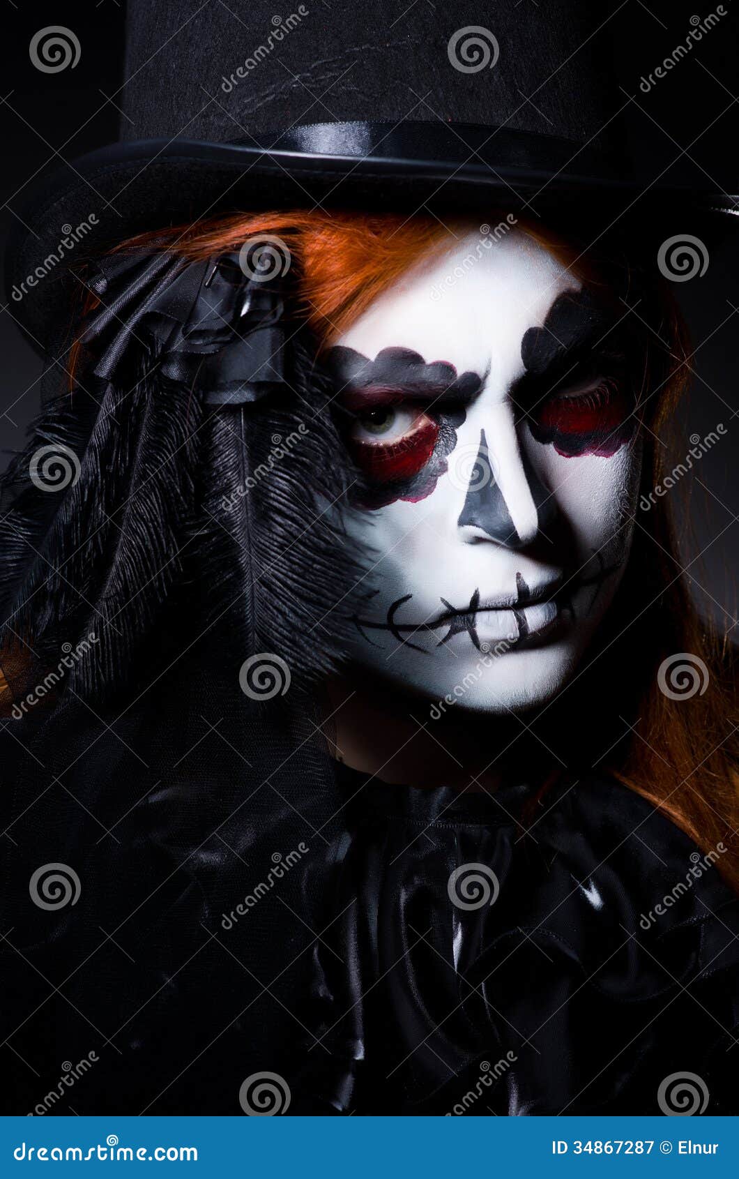 Woman satana stock image. Image of eyes, death, danger - 34867287