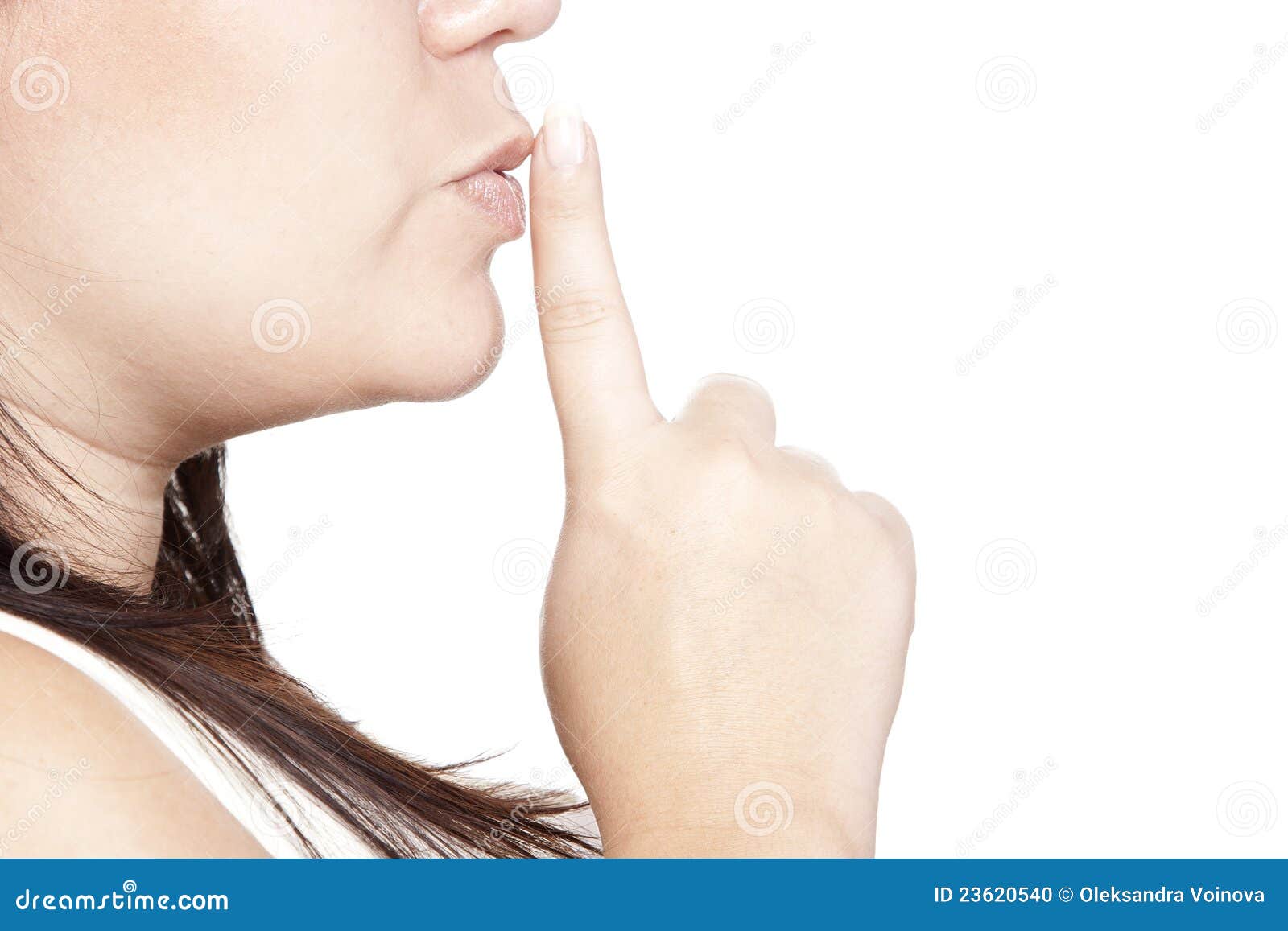 Woman saying shh stock photo. Image of calm, secret, serious - 23620540